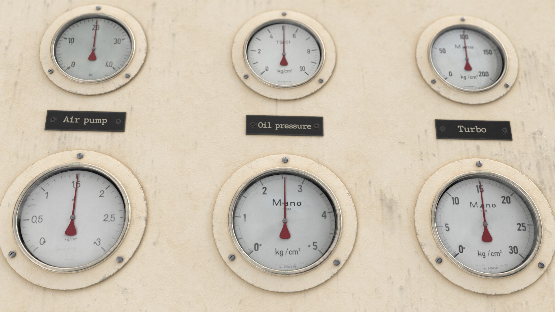 3D Gauge Panel - TurboSquid 1724834