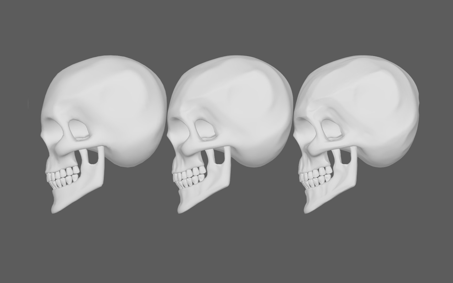 3D Model Stylized Human Skull - TurboSquid 1385109