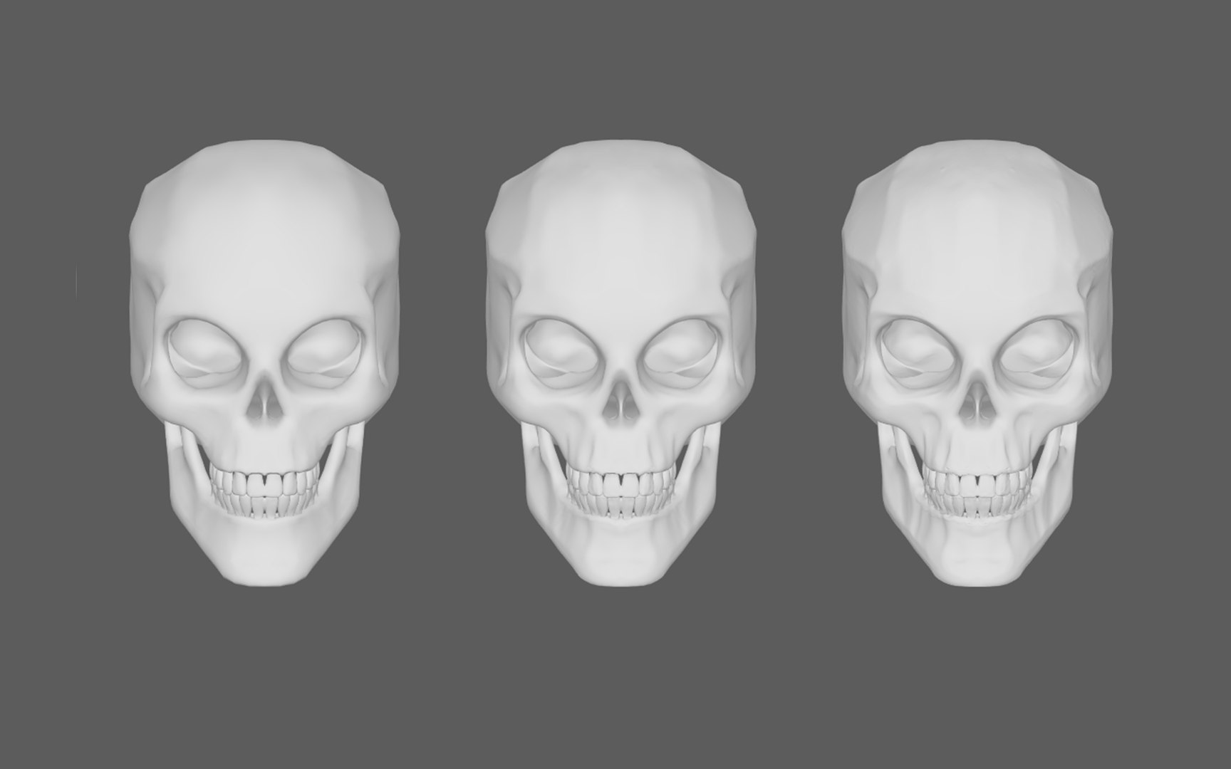 3D Model Stylized Human Skull - TurboSquid 1385109