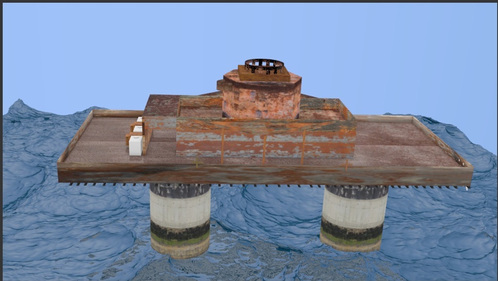 Free Maunsell Forts 3d Model