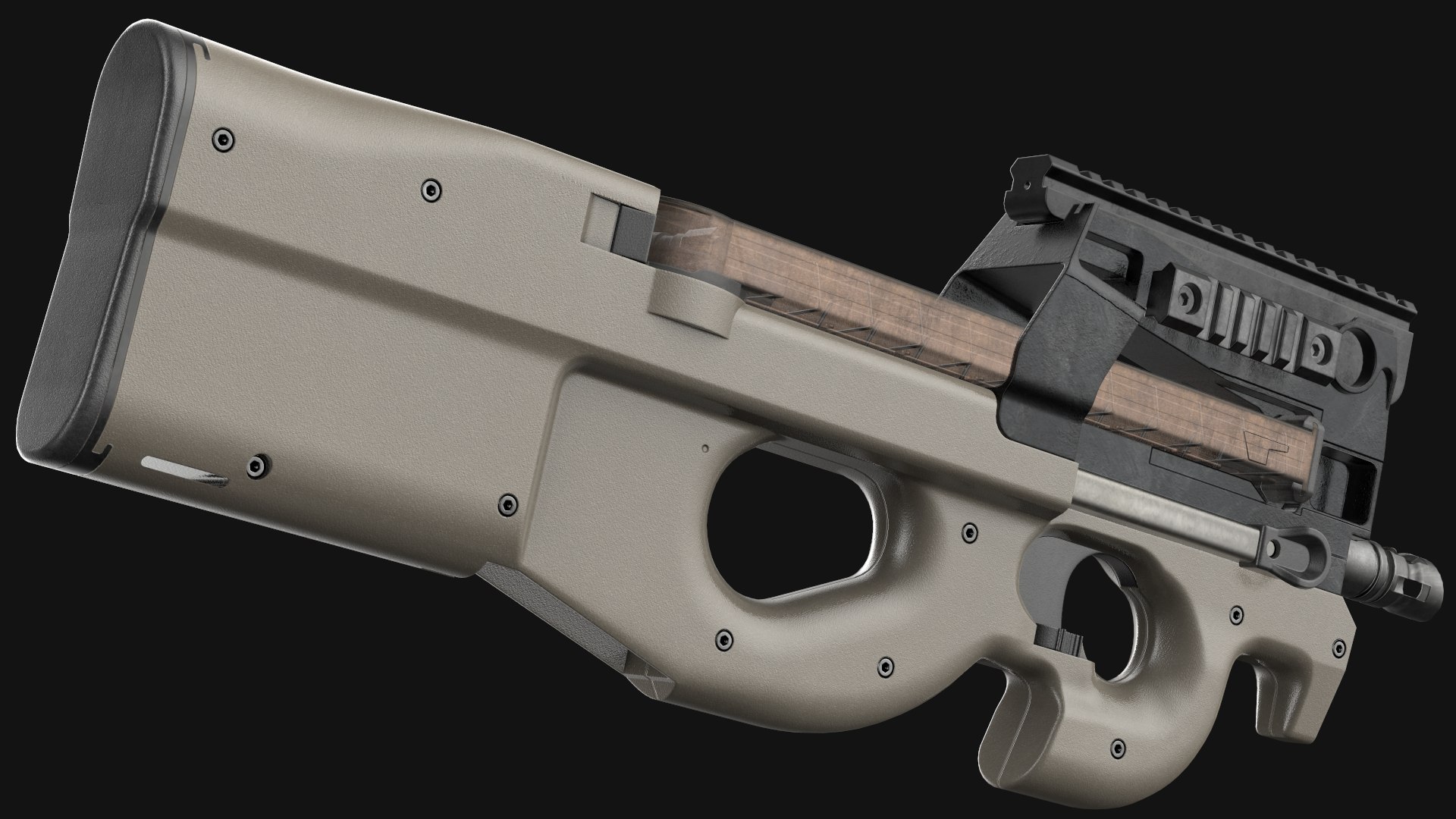 3D FN P90 Game Ready model - TurboSquid 1802414