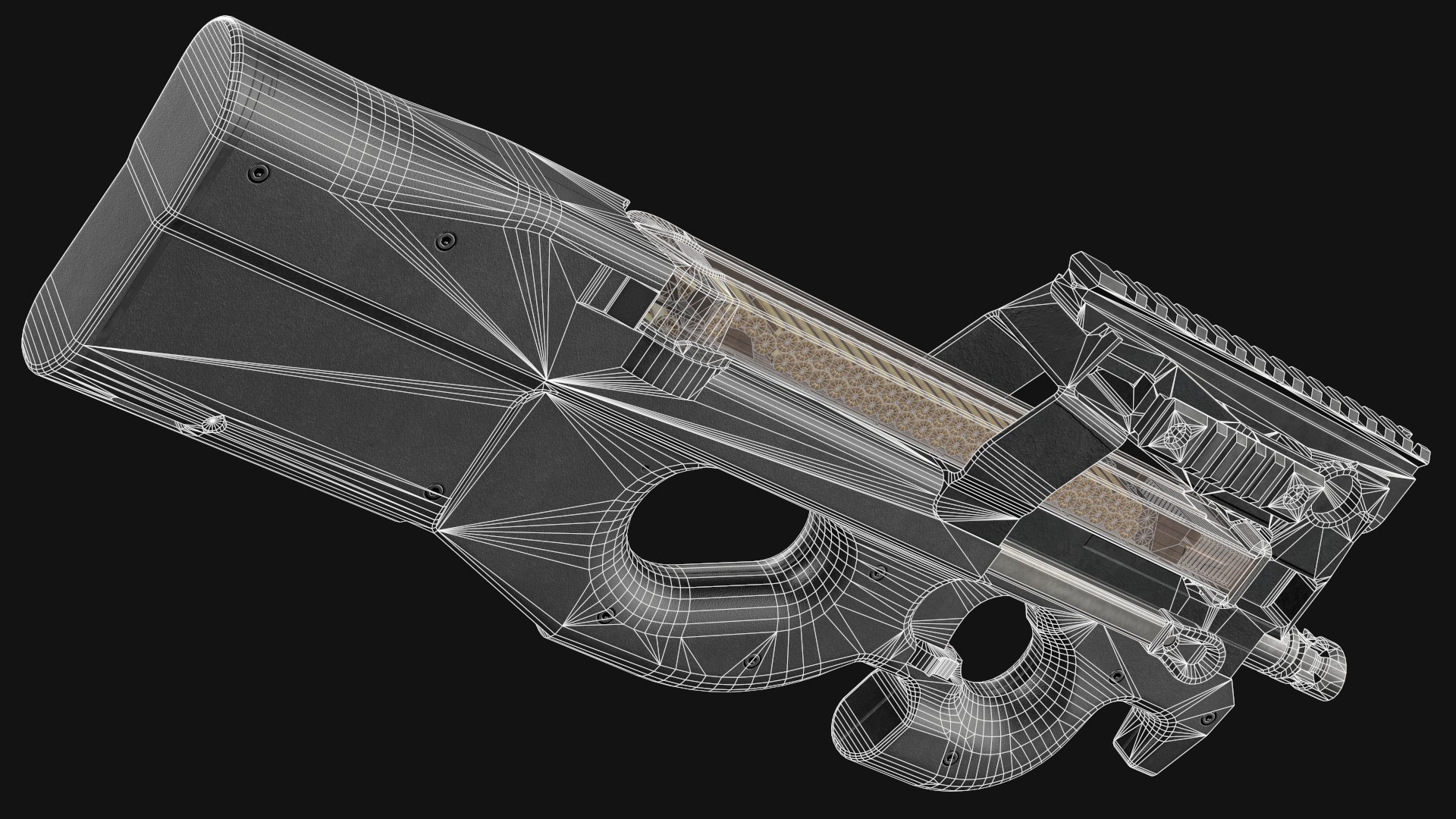 3D FN P90 Game Ready model - TurboSquid 1802414