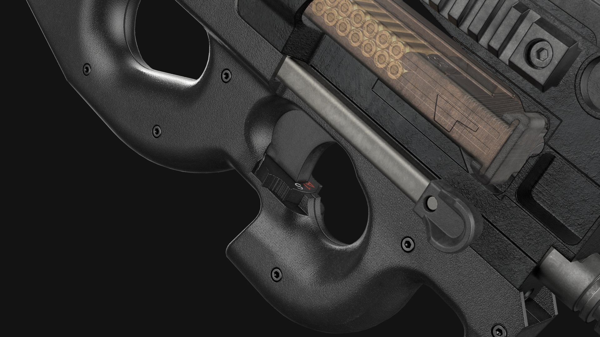 3D FN P90 Game Ready Model - TurboSquid 1802414