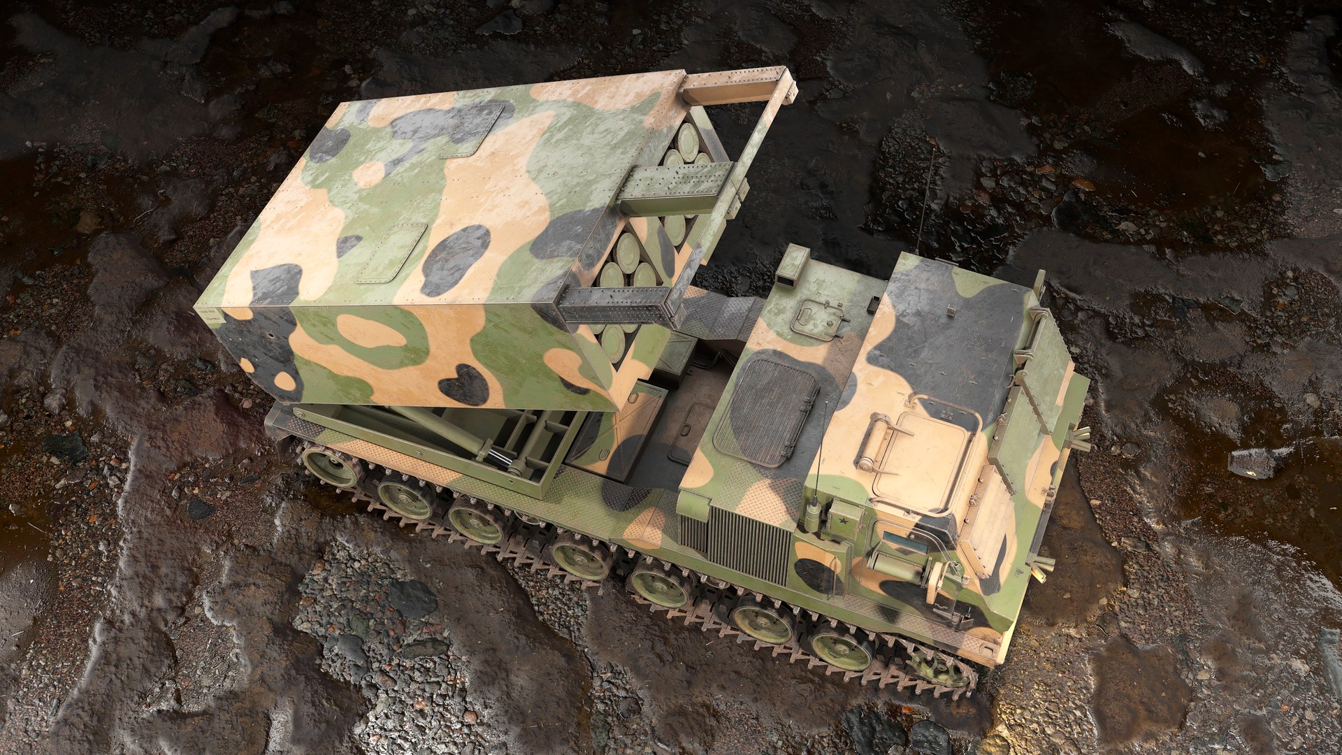 3D M270 Multiple Launch Rocket System PBR - TurboSquid 2398586