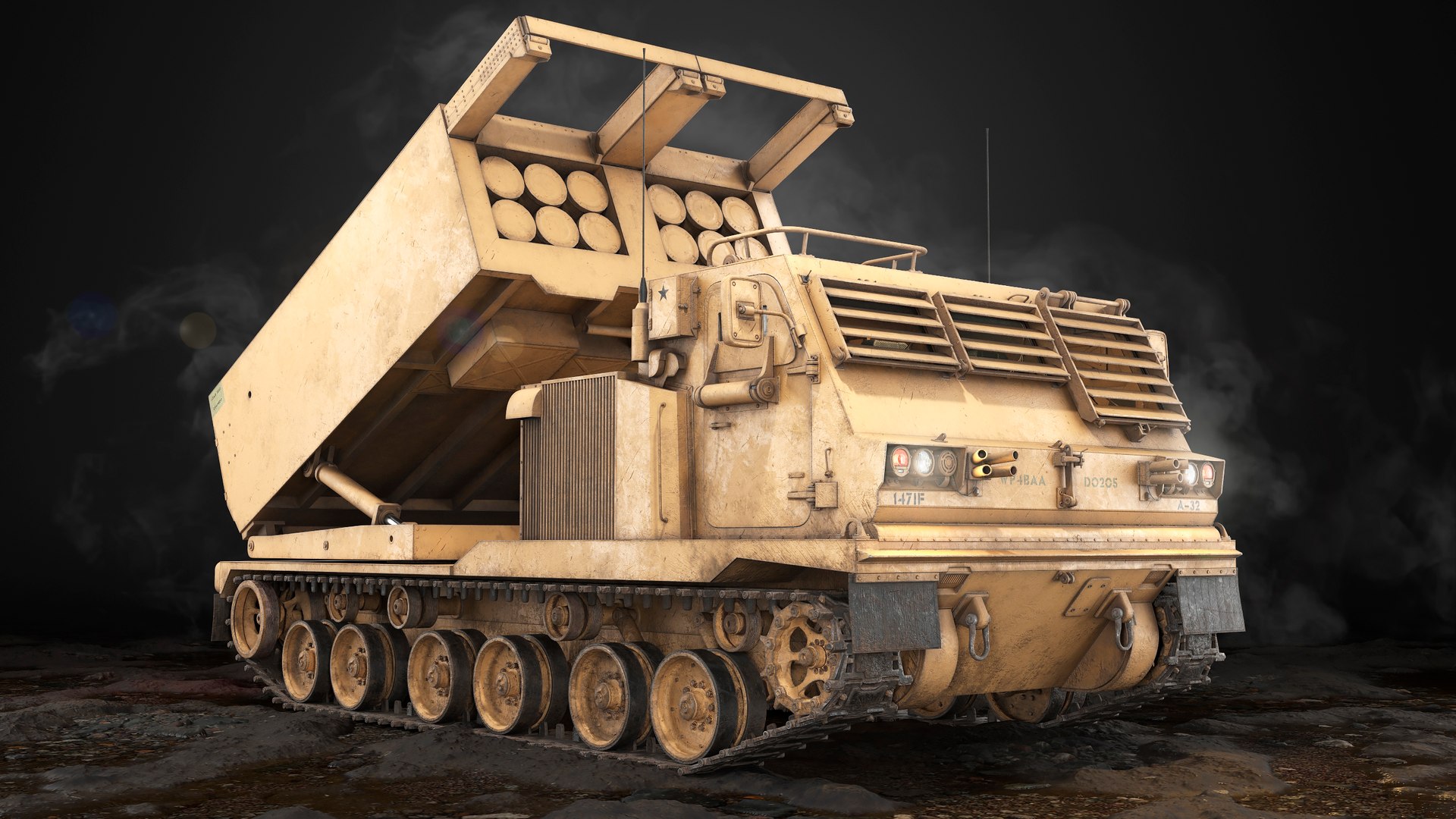 3D M270 Multiple Launch Rocket System PBR - TurboSquid 2398586