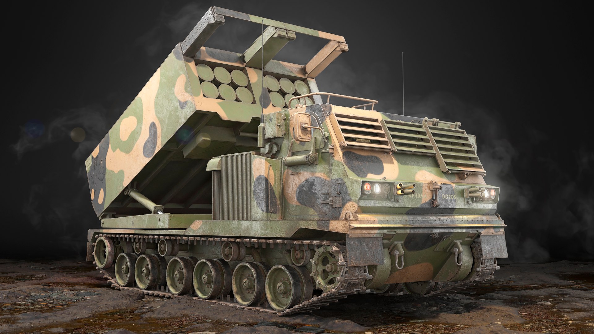 3D M270 Multiple Launch Rocket System PBR - TurboSquid 2398586