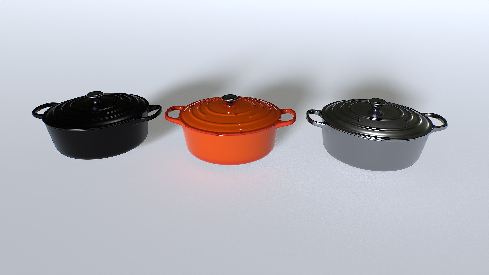 Cooking Pot Set 2 3D Model - TurboSquid 2377113
