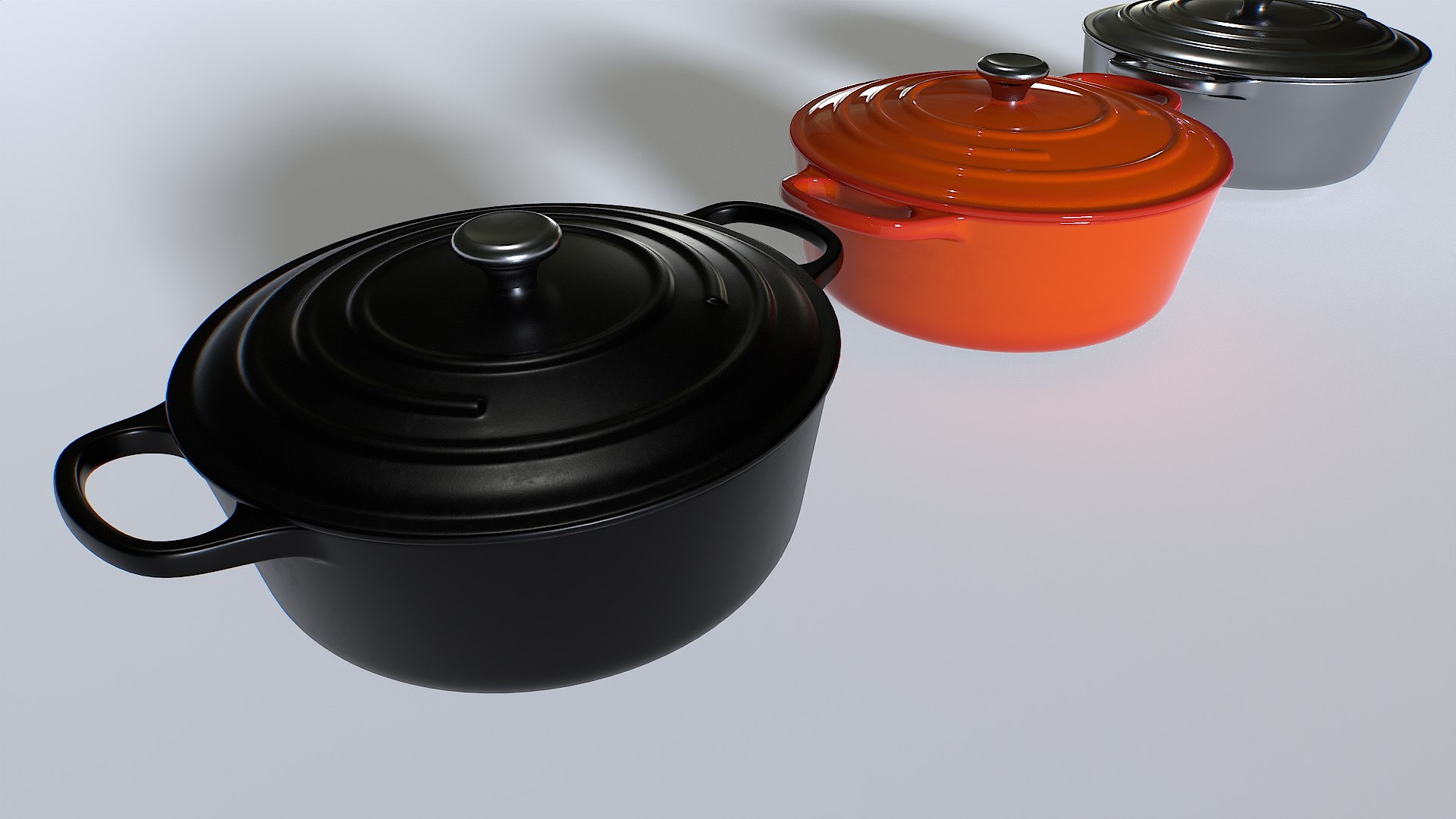 Cooking Pot Set 2 3D Model - TurboSquid 2377113