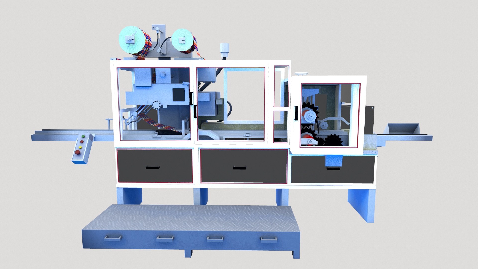 Soap Packing Machine 3D Model - TurboSquid 2327703
