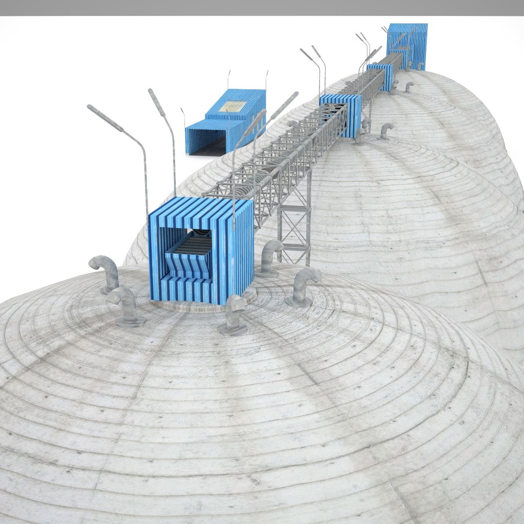 Grain Silos Complex 3d 3ds