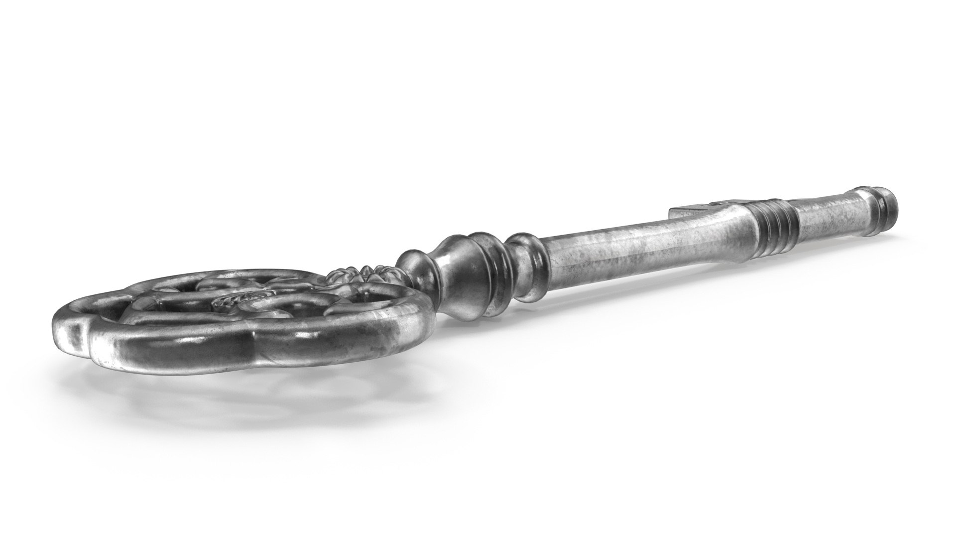 3D Antique Ornate Skeleton Key Silver For 3D Print - TurboSquid 2256867