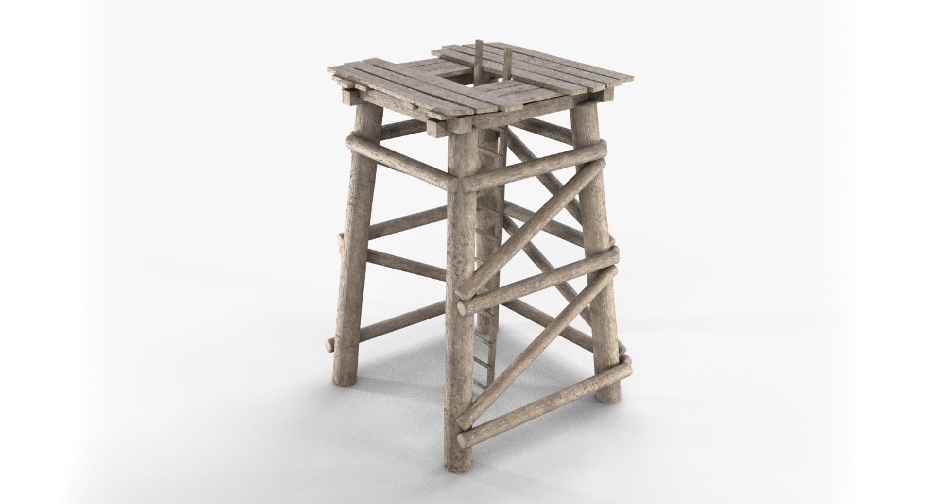 3D model wooden tower - TurboSquid 1324244