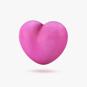 valentine heart 3d model