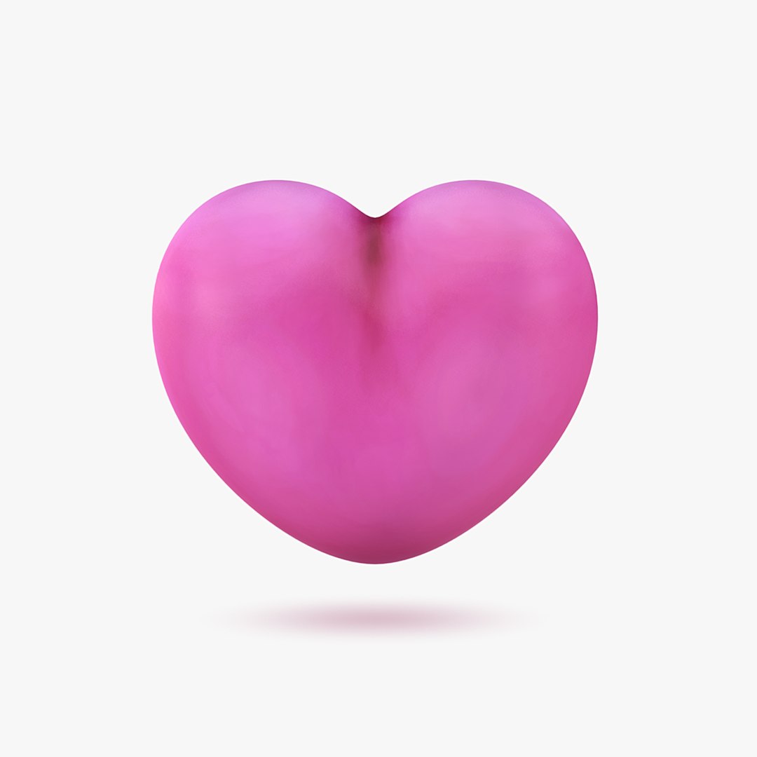 3D Cartoon Heart Model - TurboSquid 1307532