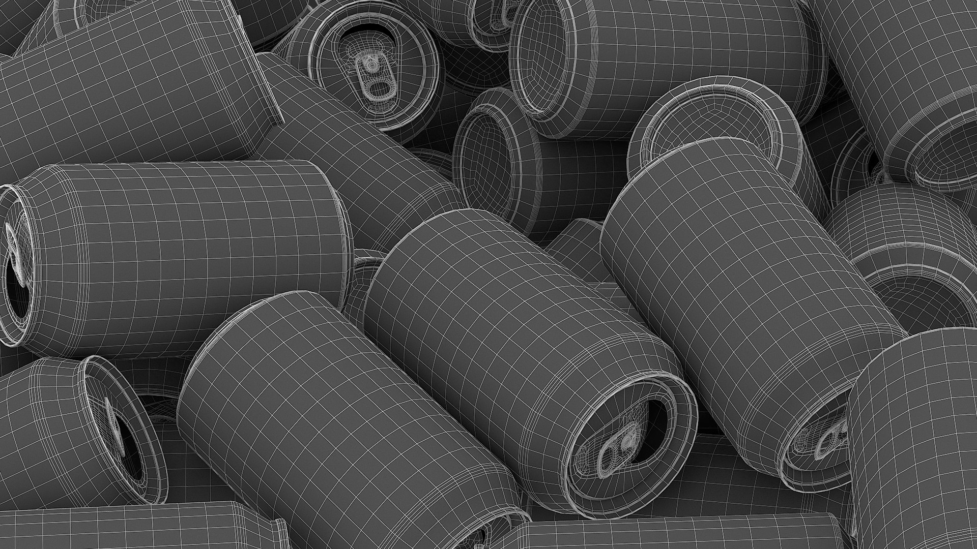 Small 330ML Can Pile 3D Model - TurboSquid 2150622