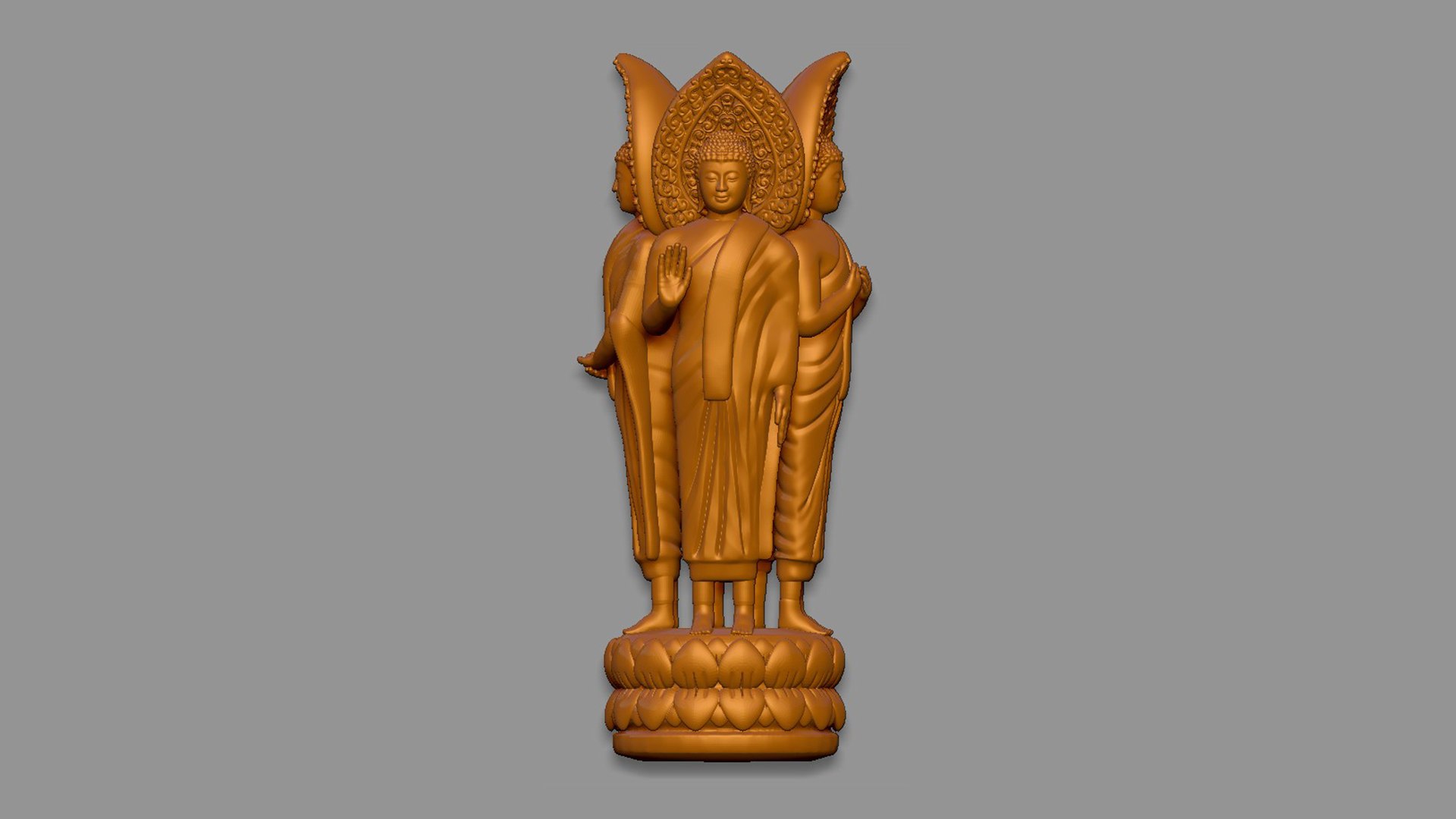 3D Four Buddha Action Pray - TurboSquid 2309798