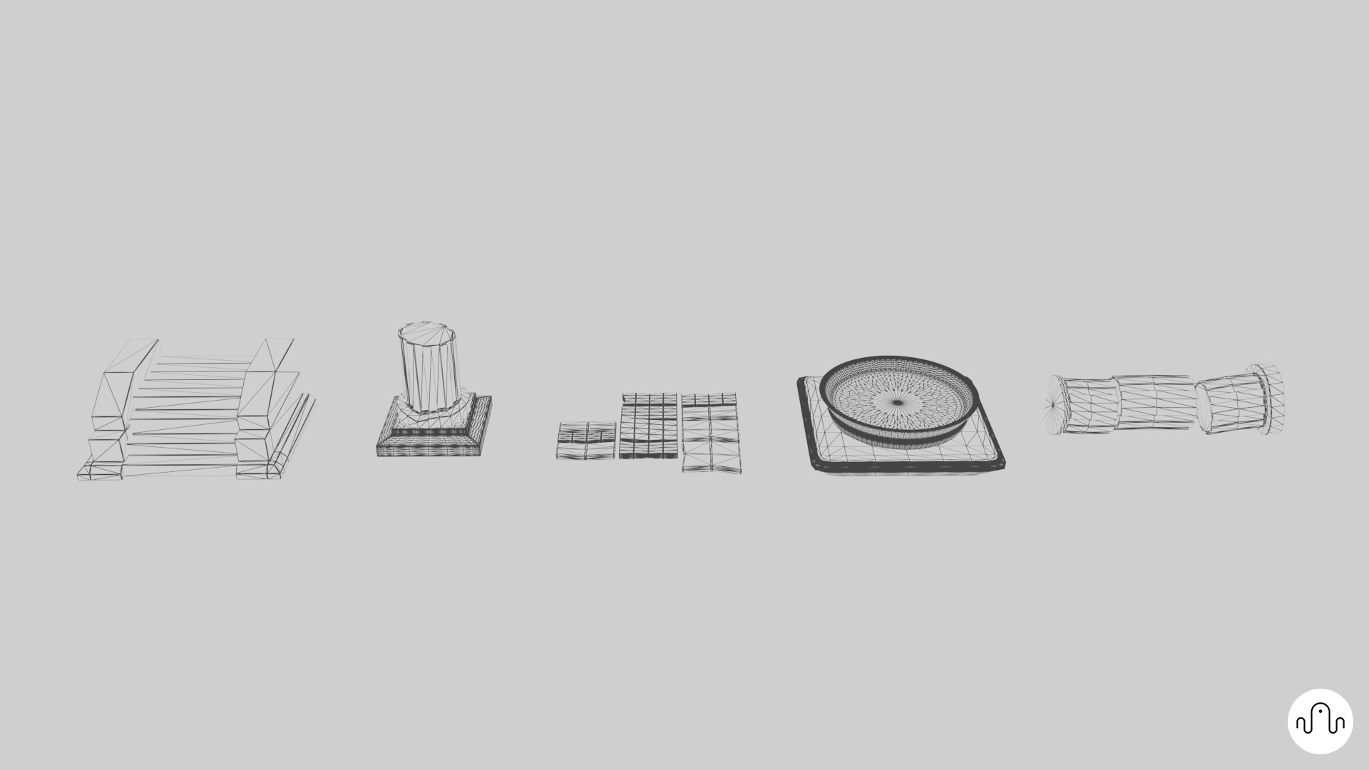 3D Set Of Ancient Greek Ruins Items - TurboSquid 2095032