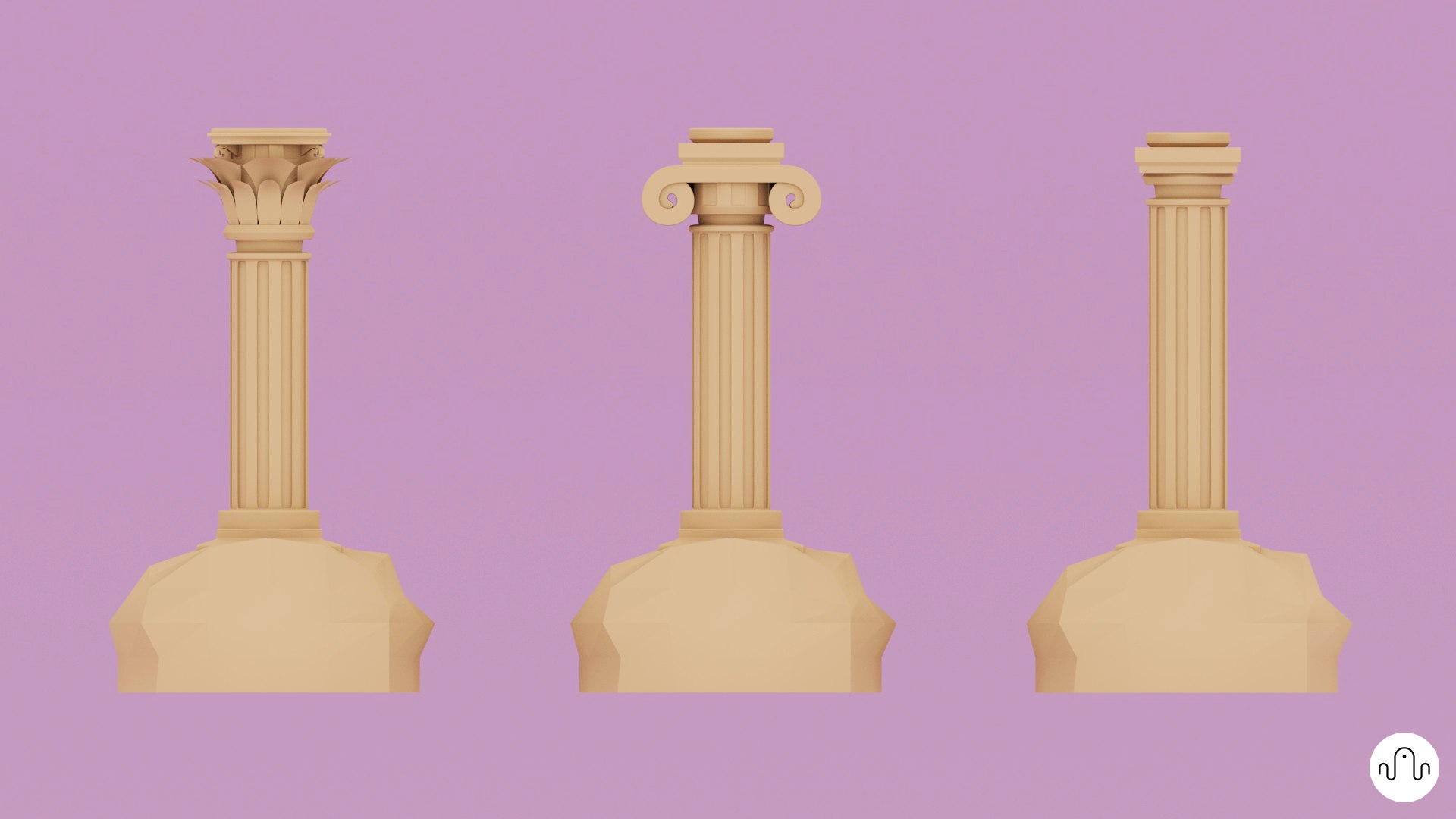 3D Set Of Ancient Greek Ruins Items - TurboSquid 2095032