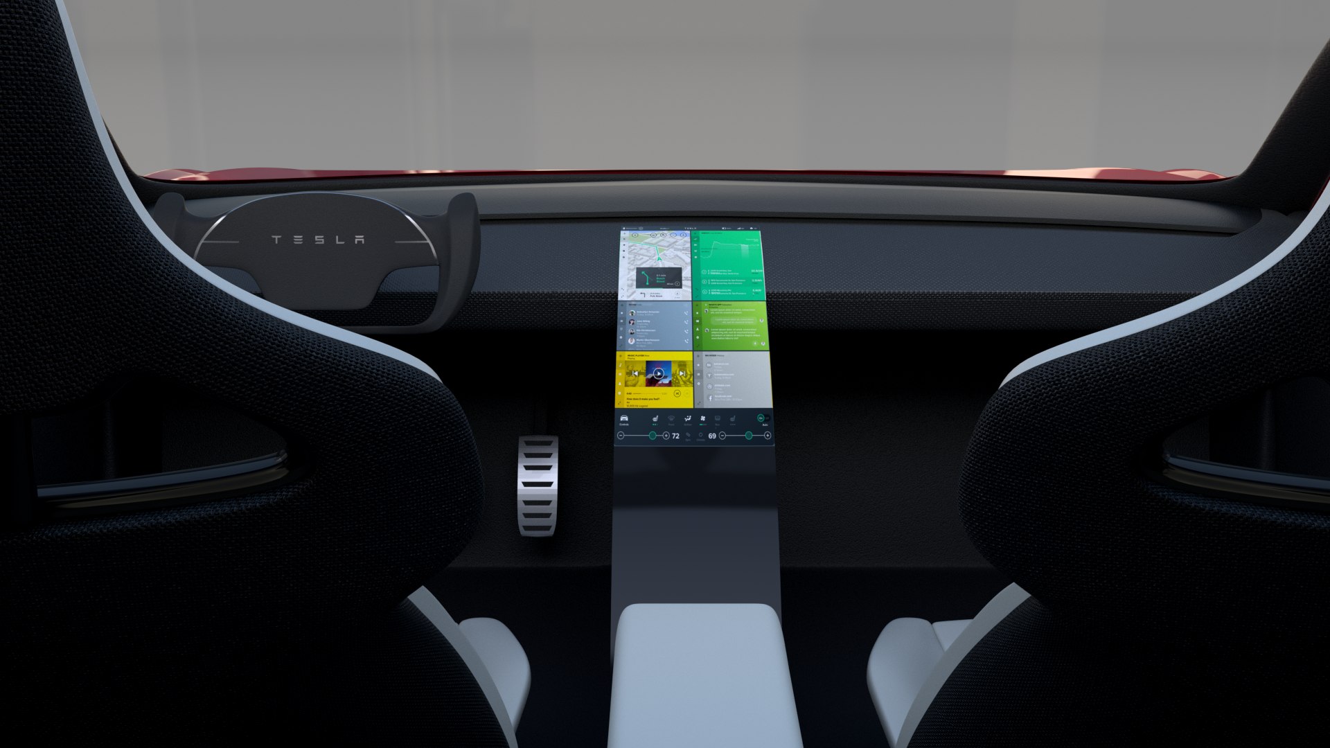 3D Tesla Roadster 2020 Interior Model - TurboSquid 1326970