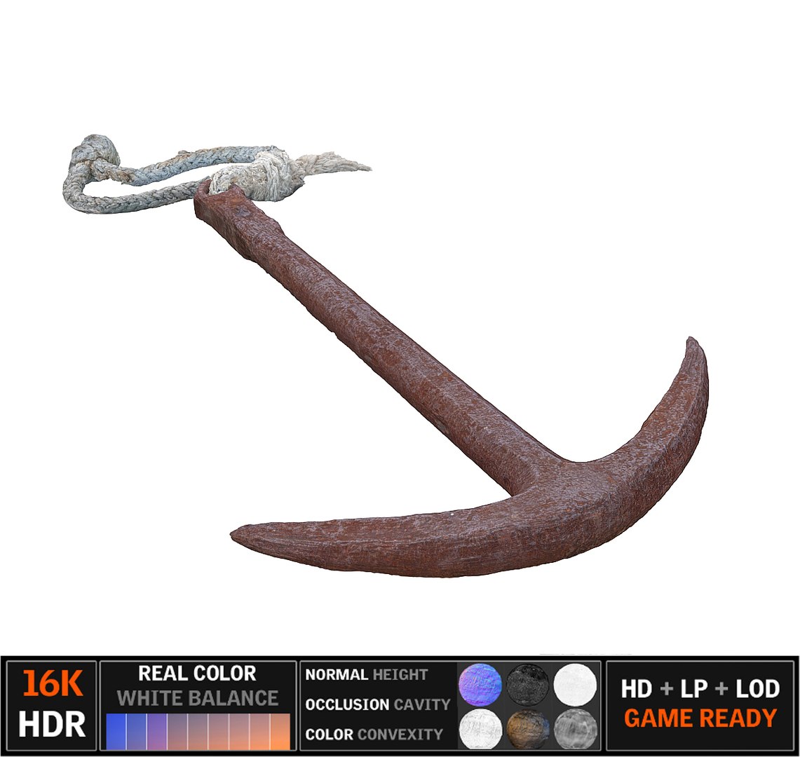anchor scan hd 16k 3d model