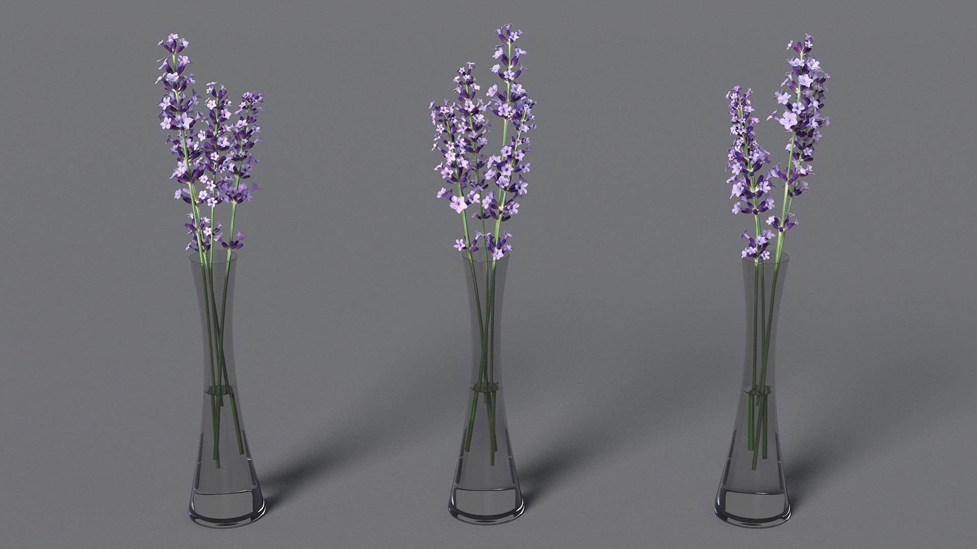 Vase With Lavender Flowers 3D Model - TurboSquid 2193557