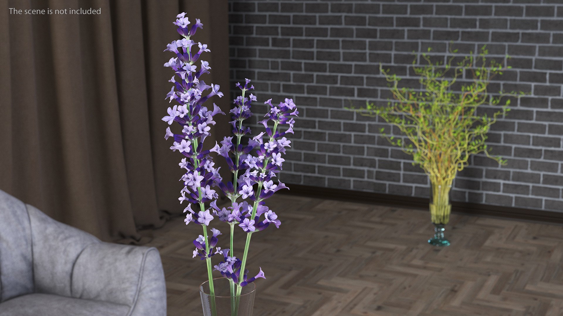 Vase With Lavender Flowers 3D Model - TurboSquid 2193557
