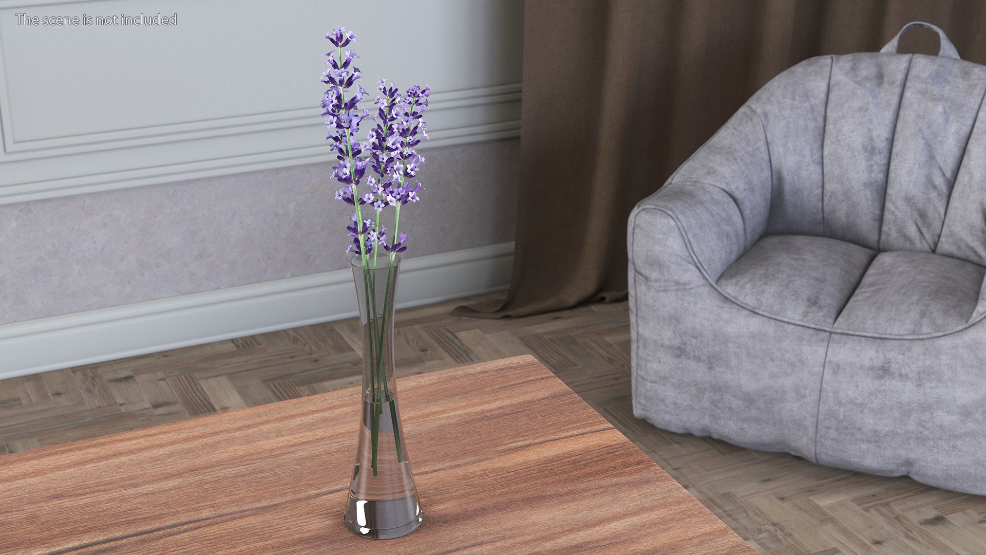 Vase With Lavender Flowers 3D Model - TurboSquid 2193557