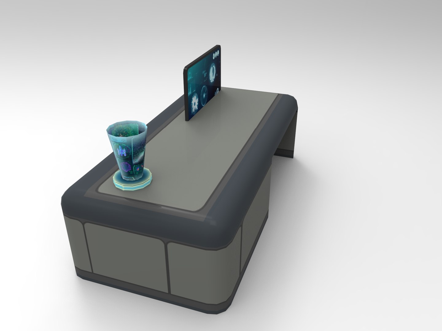 3d Model Of 1 Sci Fi Hologram