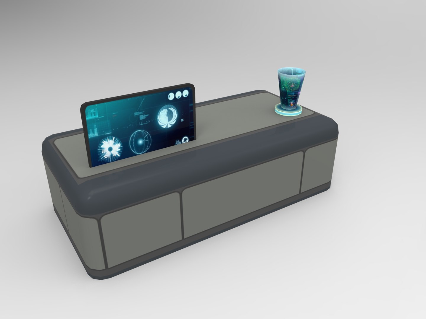 3d Model Of 1 Sci Fi Hologram