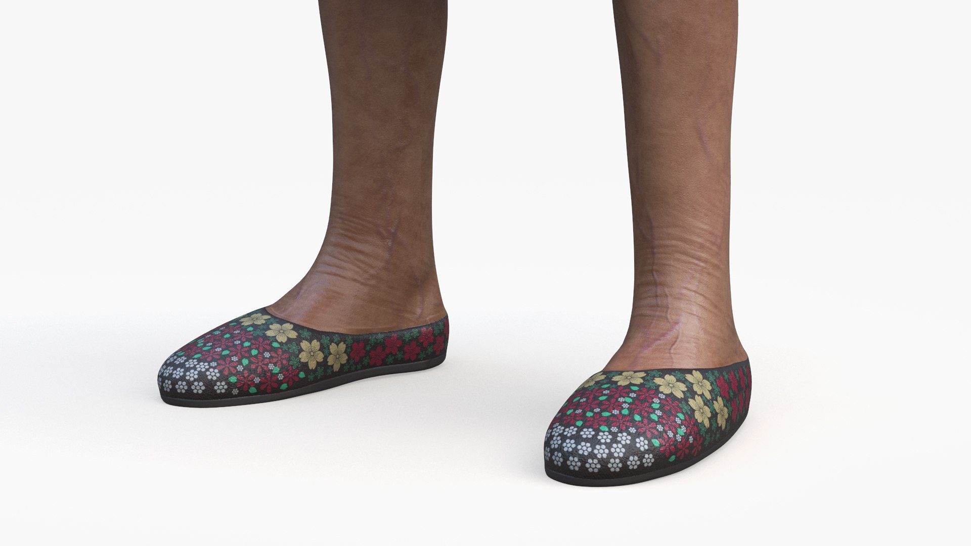 3D Older Woman A-Pose Model - TurboSquid 2300575