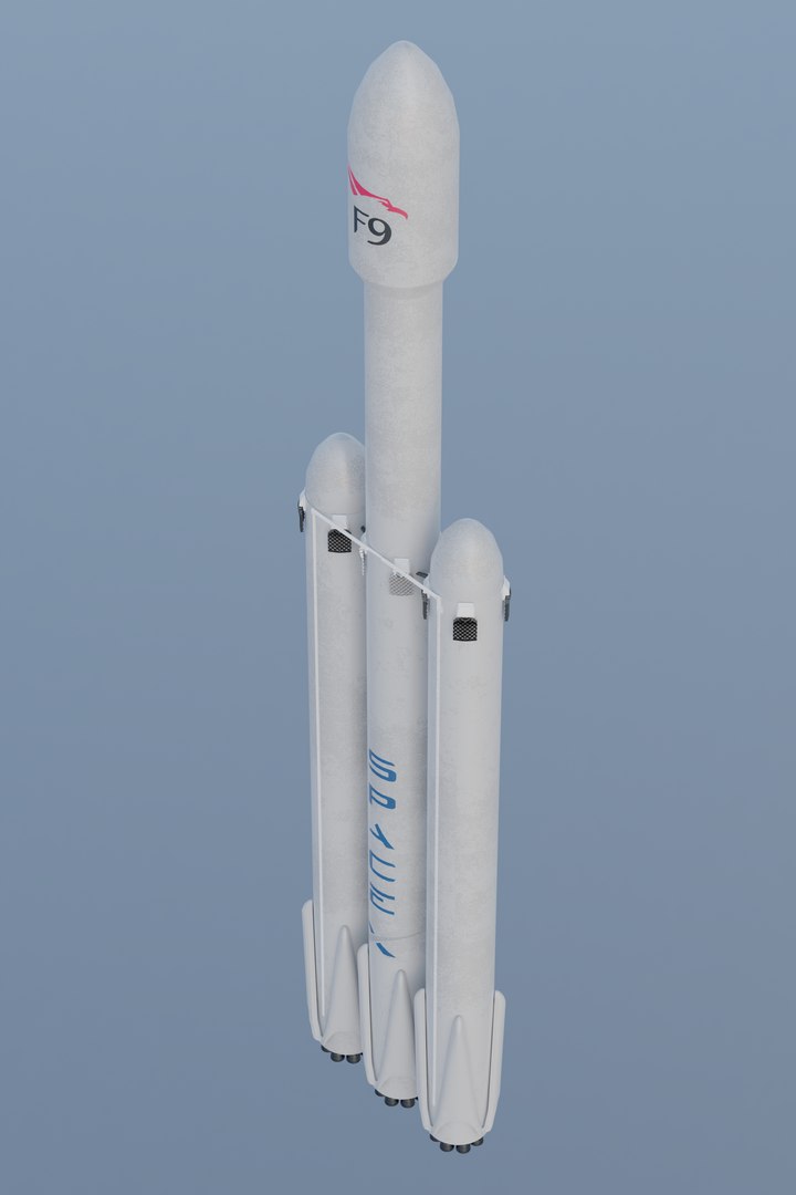 modelo 3d Falcon Heavy - TurboSquid 2006401