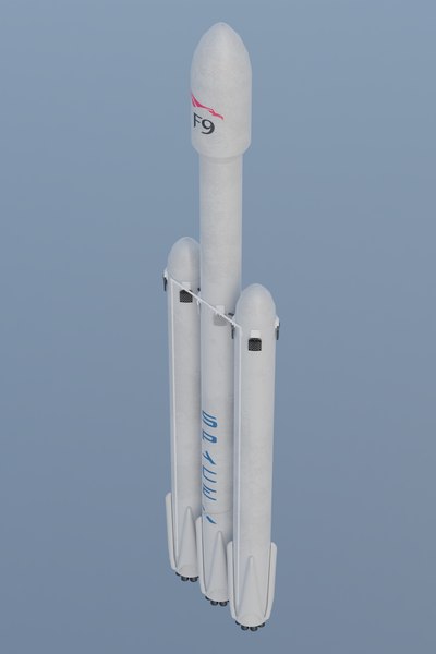 modelo 3d Falcon Heavy - TurboSquid 2006401