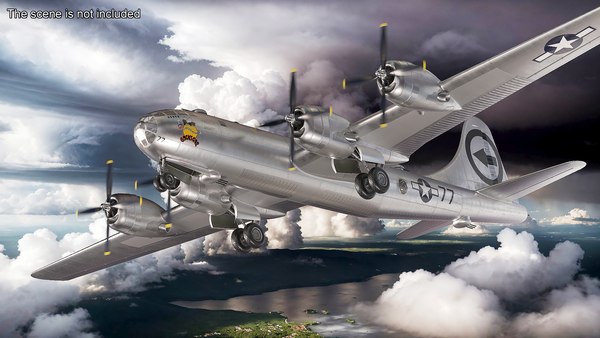modelo 3d Boeing B-29 Bockscar - TurboSquid 2378852