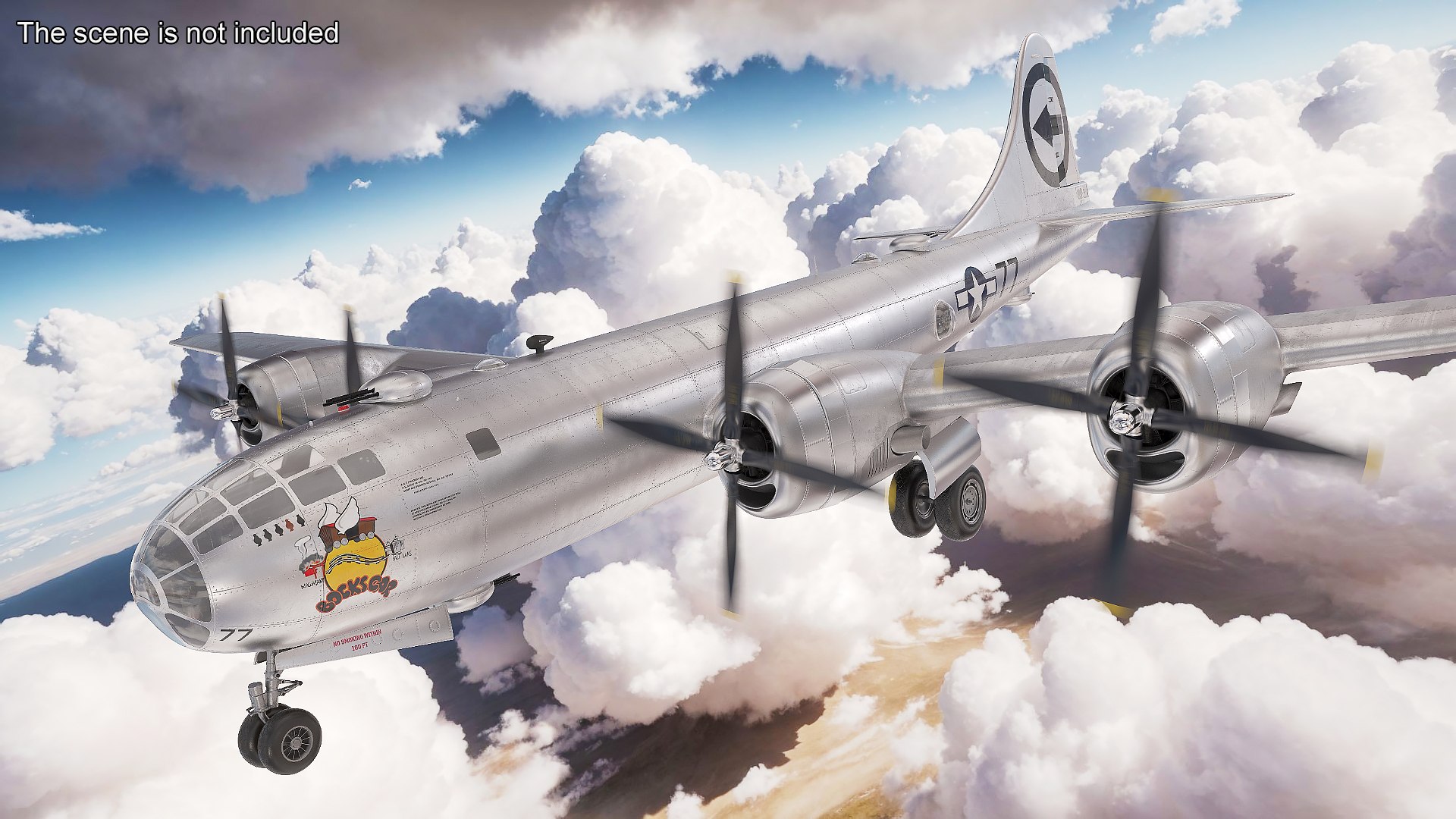 Boeing B-29 Bockscar 3D Model - TurboSquid 2378852