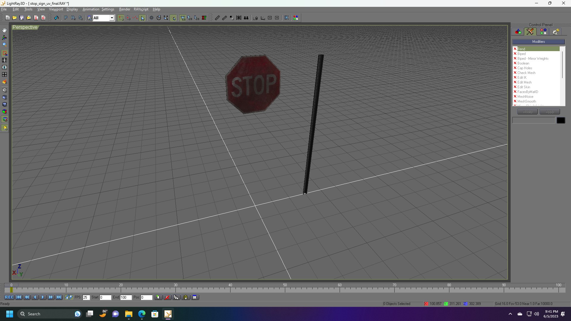 Stop Sign Low Poly 3d Game Ready 3D Model - TurboSquid 2079899
