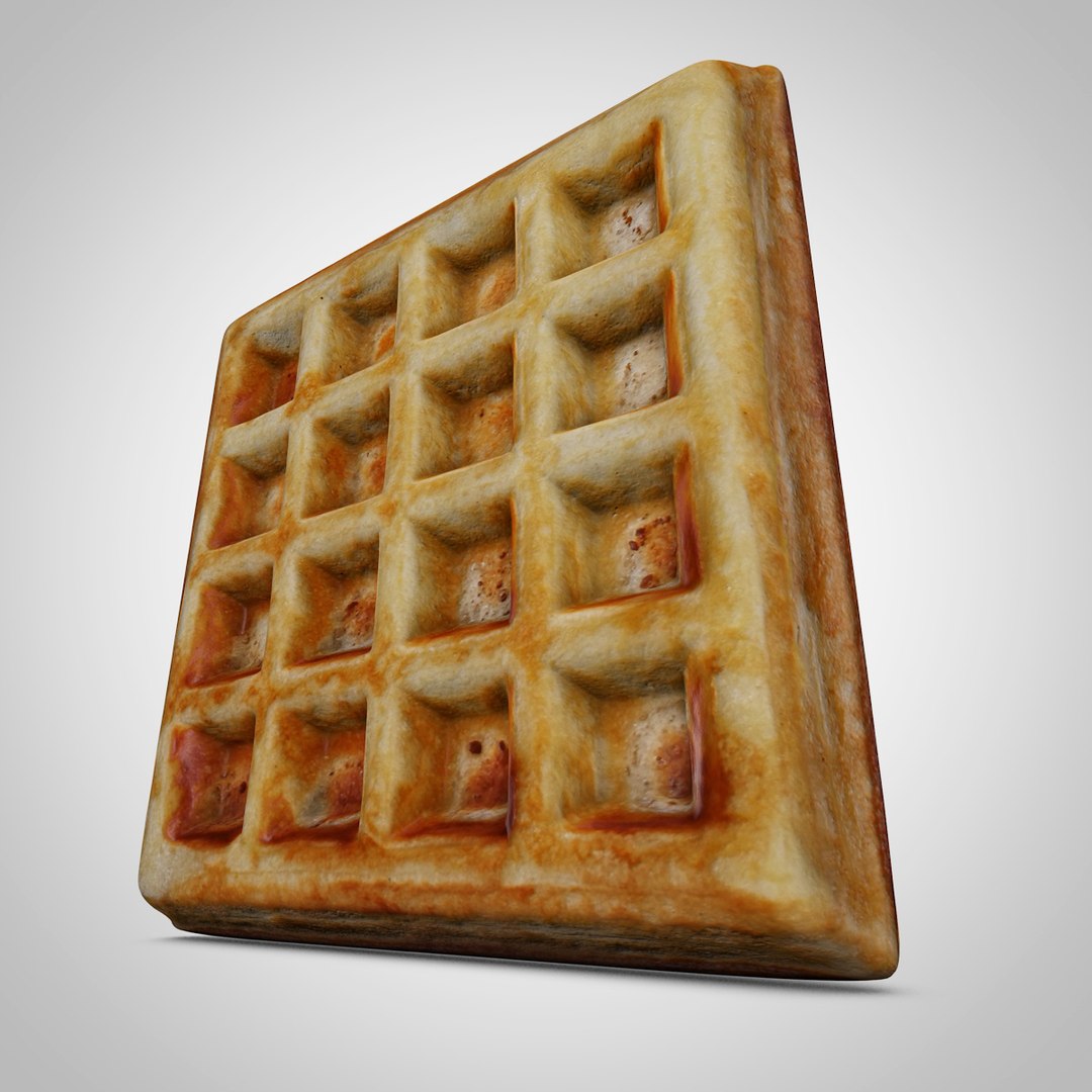 Realistic waffle 3D model - TurboSquid 1433649