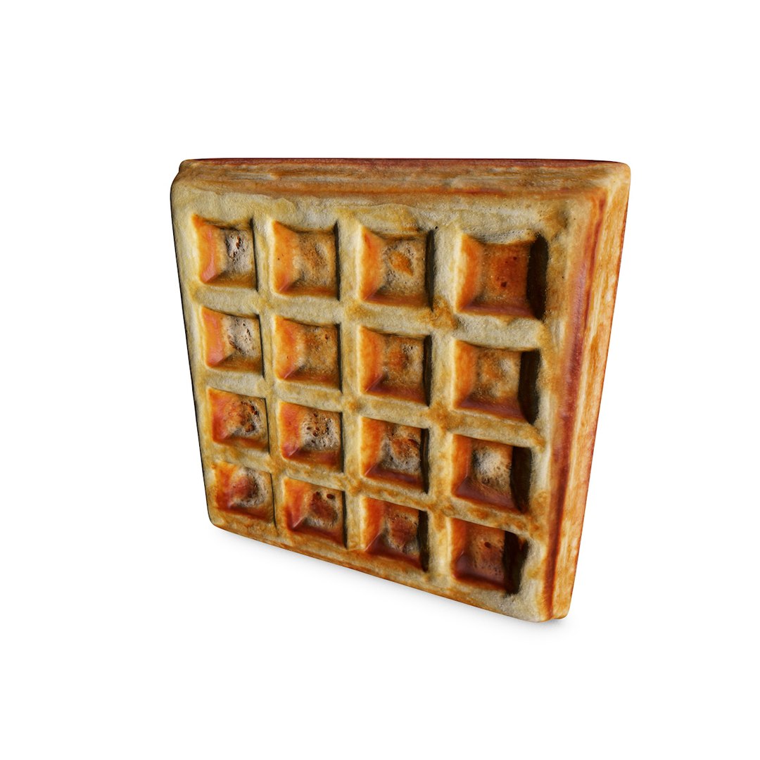 Realistic waffle 3D model - TurboSquid 1433649