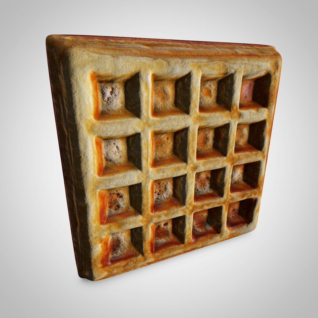 Realistic waffle 3D model - TurboSquid 1433649