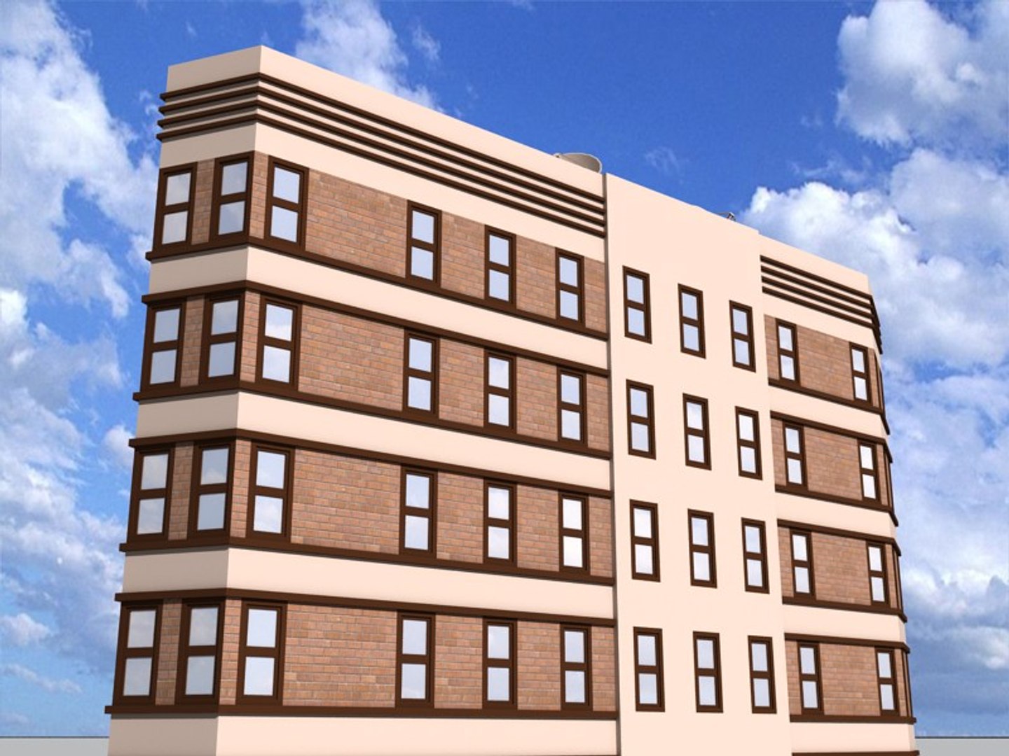 Triangular Building 2 3d Model