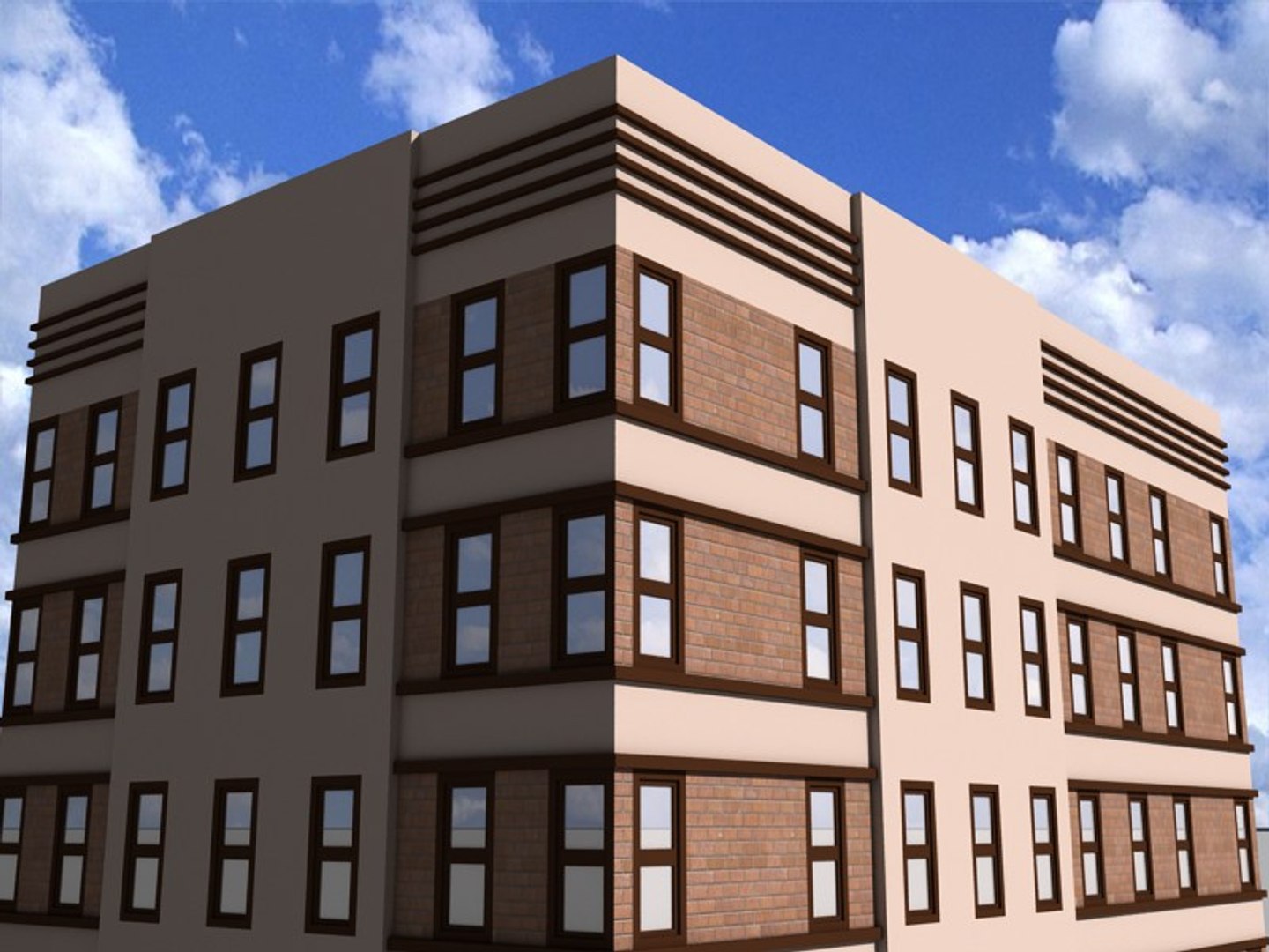 Triangular Building 2 3d Model