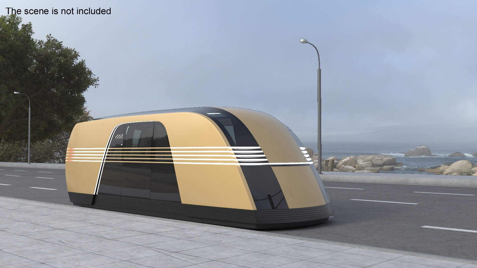 Tesla Robovan Self-Driving Car Simplified 3D Model - TurboSquid 2328255