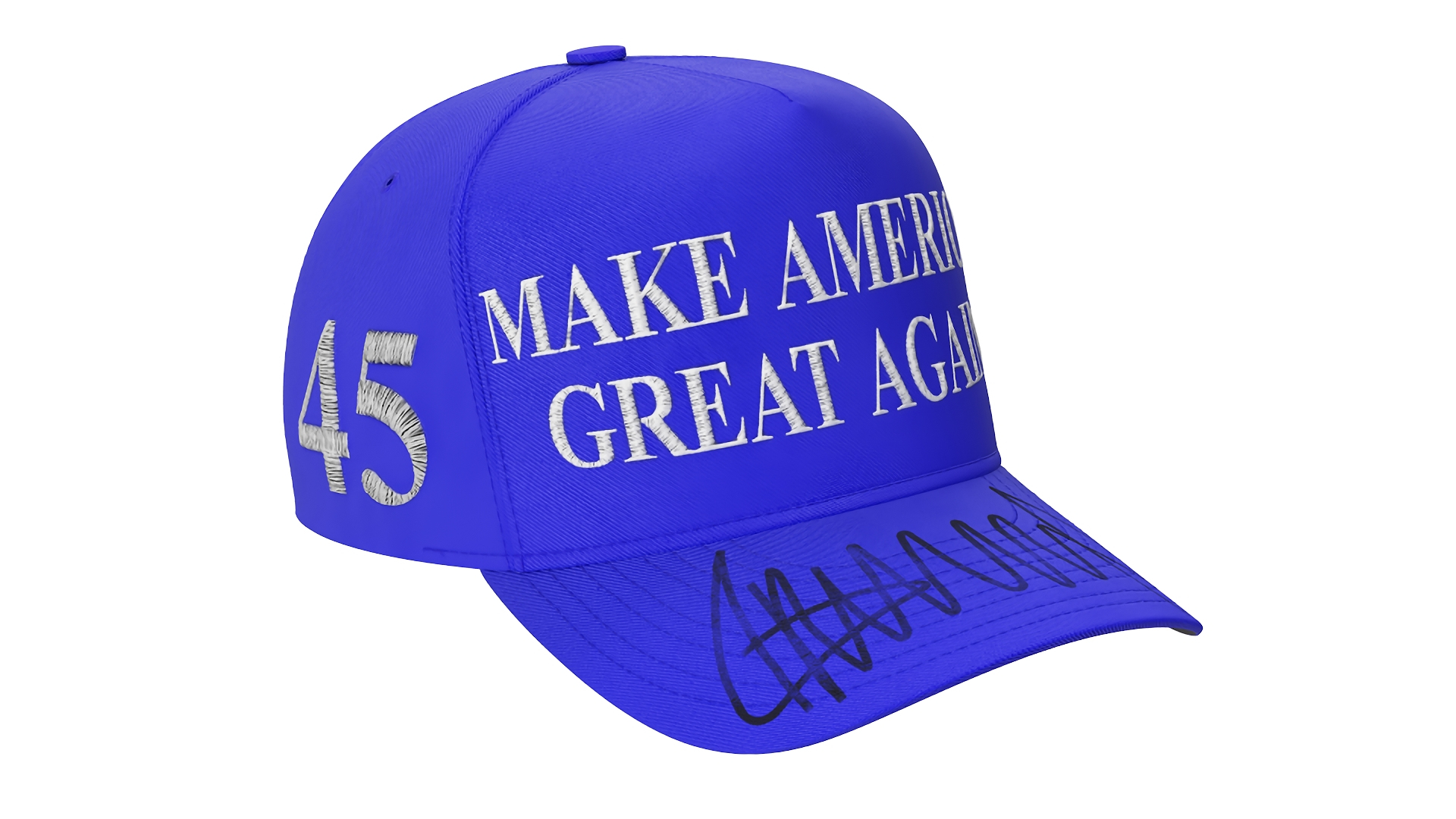 Trump Baseball Cap Blue 3D Model - TurboSquid 2300545