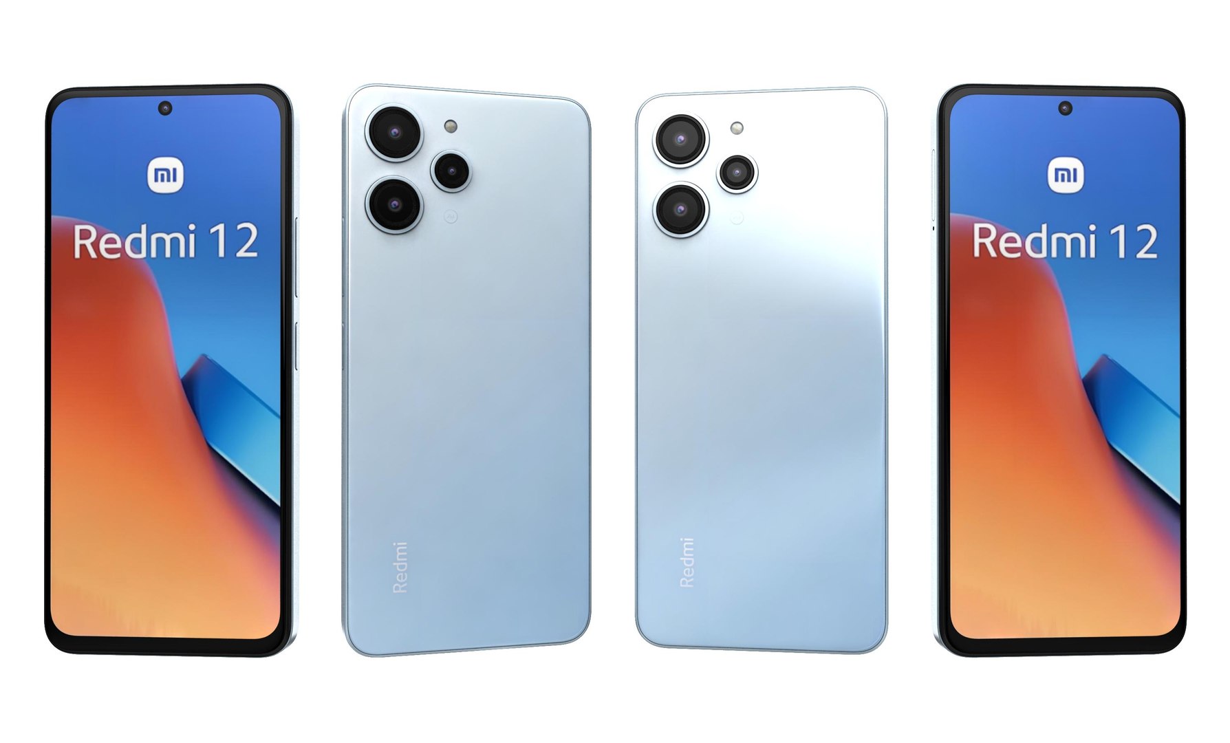 Xiaomi Redmi 12 All Colors 3D Model - TurboSquid 2087319