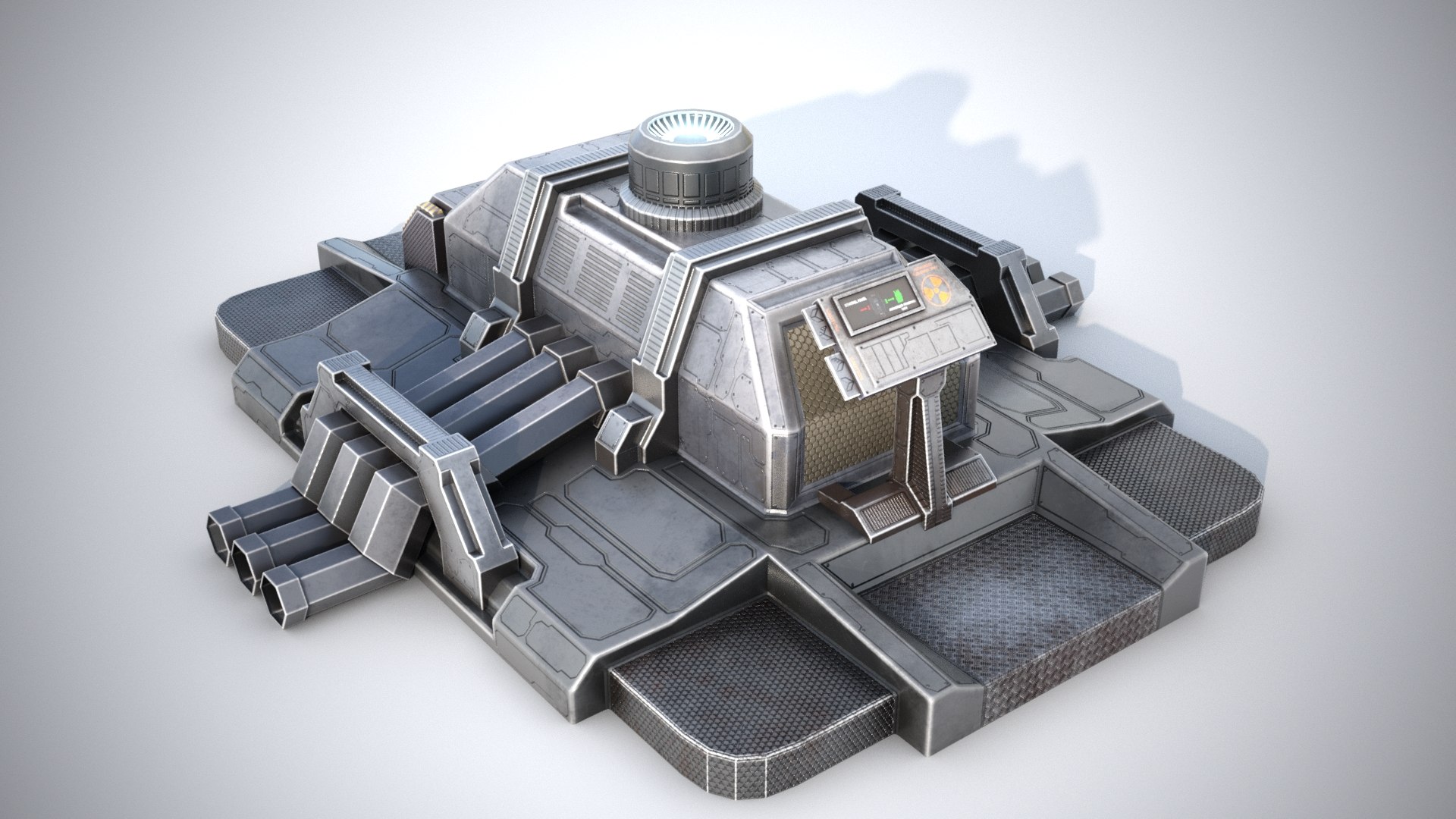 Sci-fi Stylized Pump Station 3D Model - TurboSquid 2187698