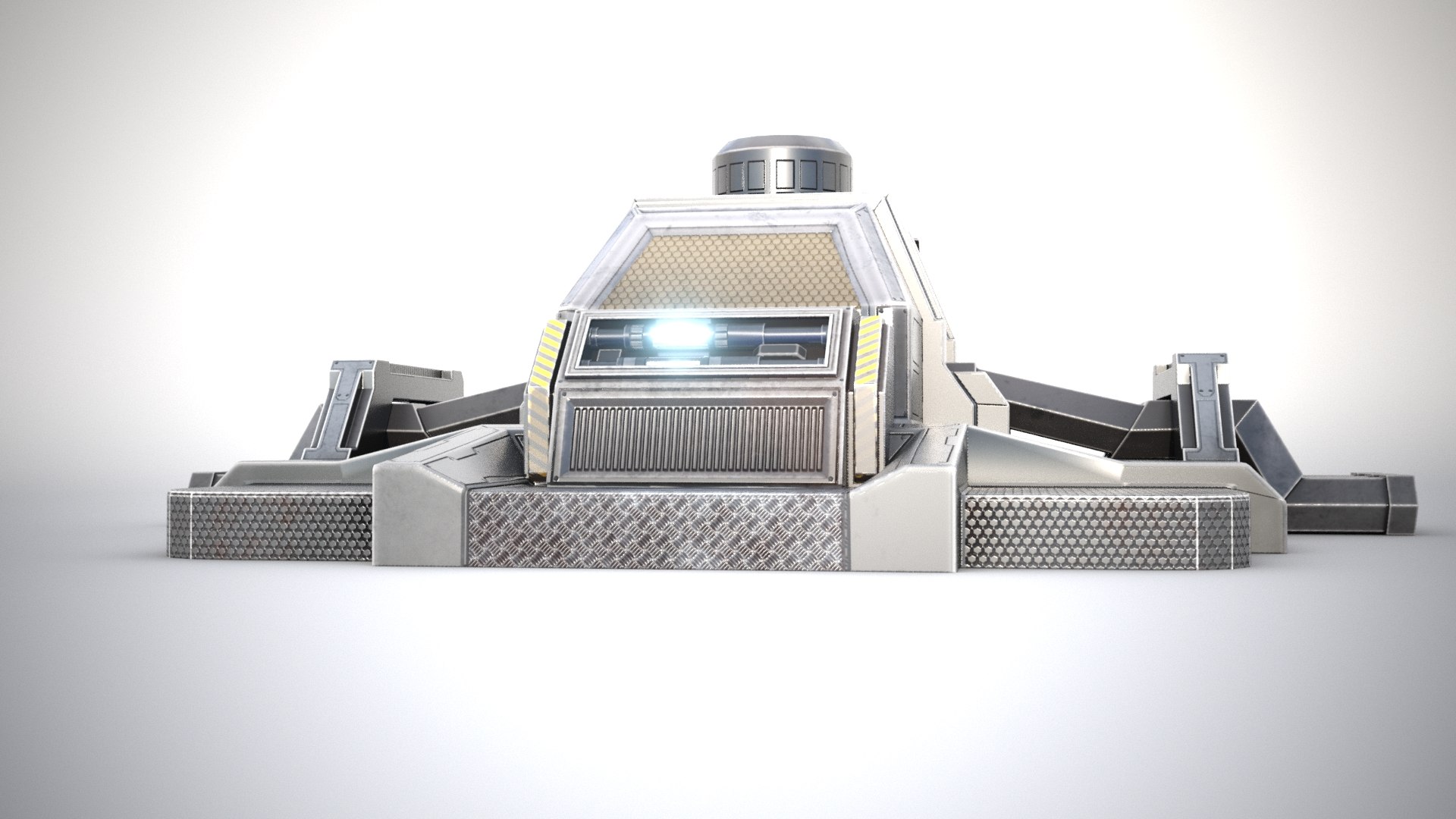 Sci-fi Stylized Pump Station 3D Model - TurboSquid 2187698