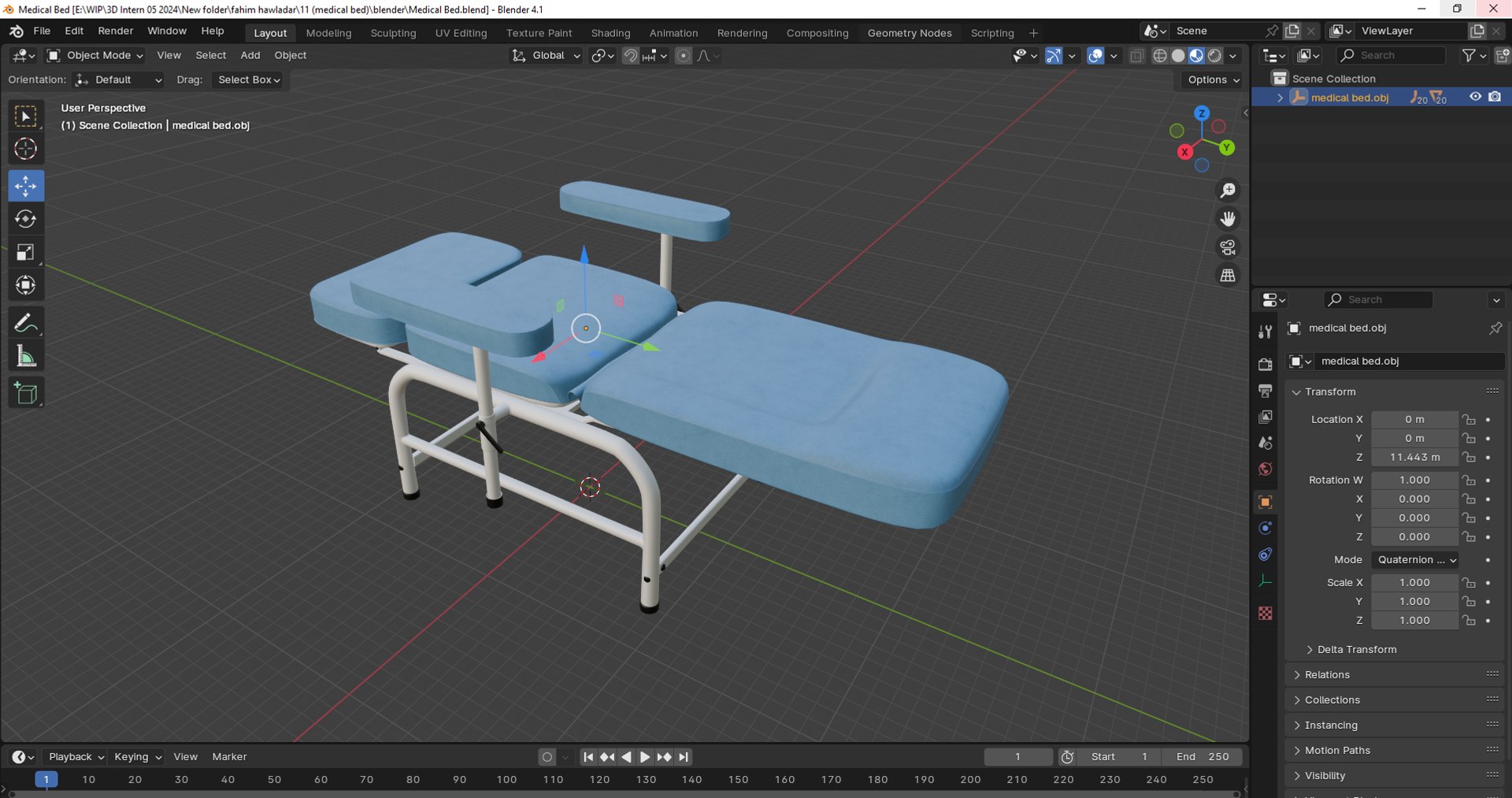 Hospital Multi Purpose Chair 3D - TurboSquid 2283591
