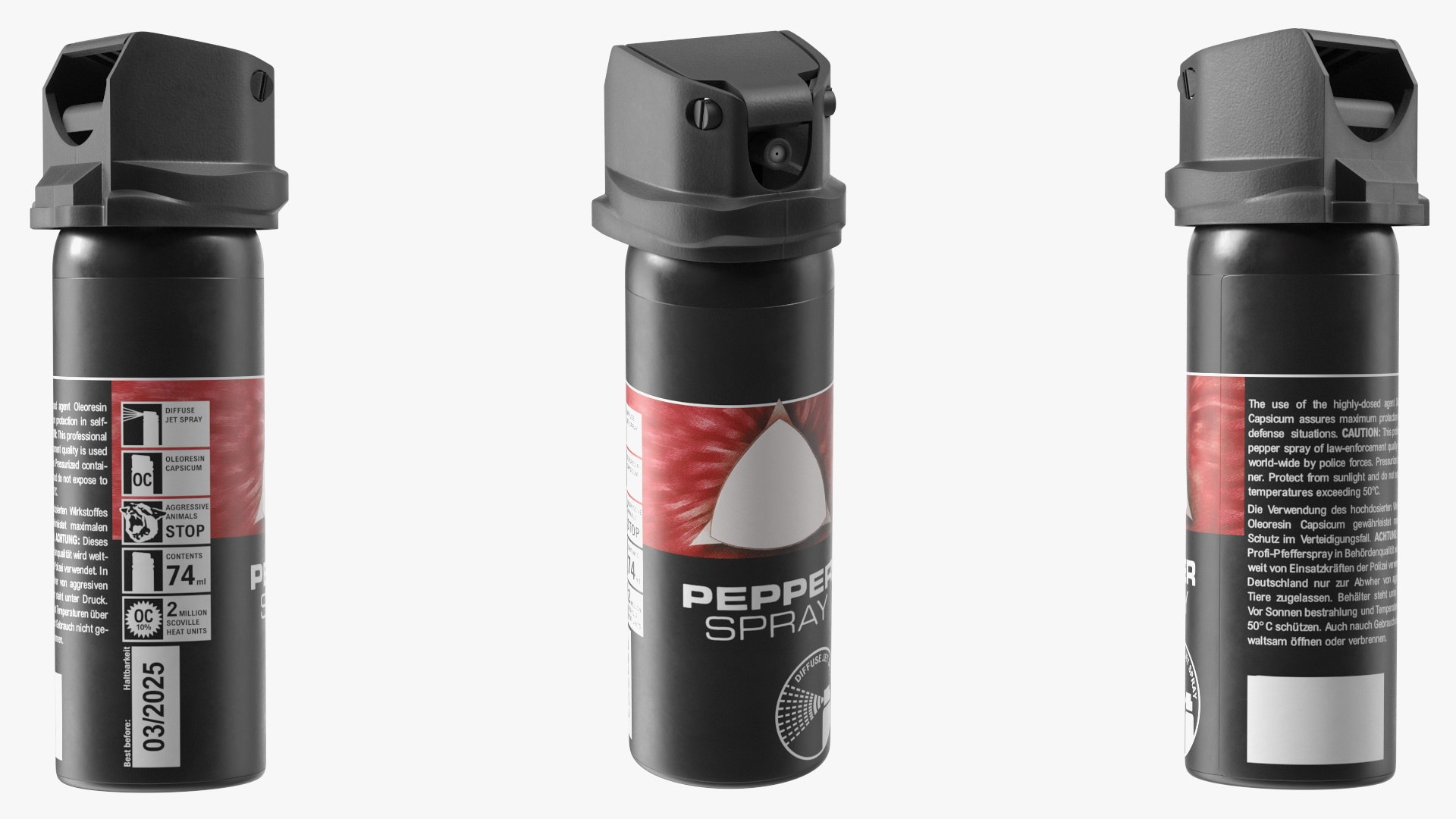 Self Defence Pepper Spray 3D model - TurboSquid 2164174