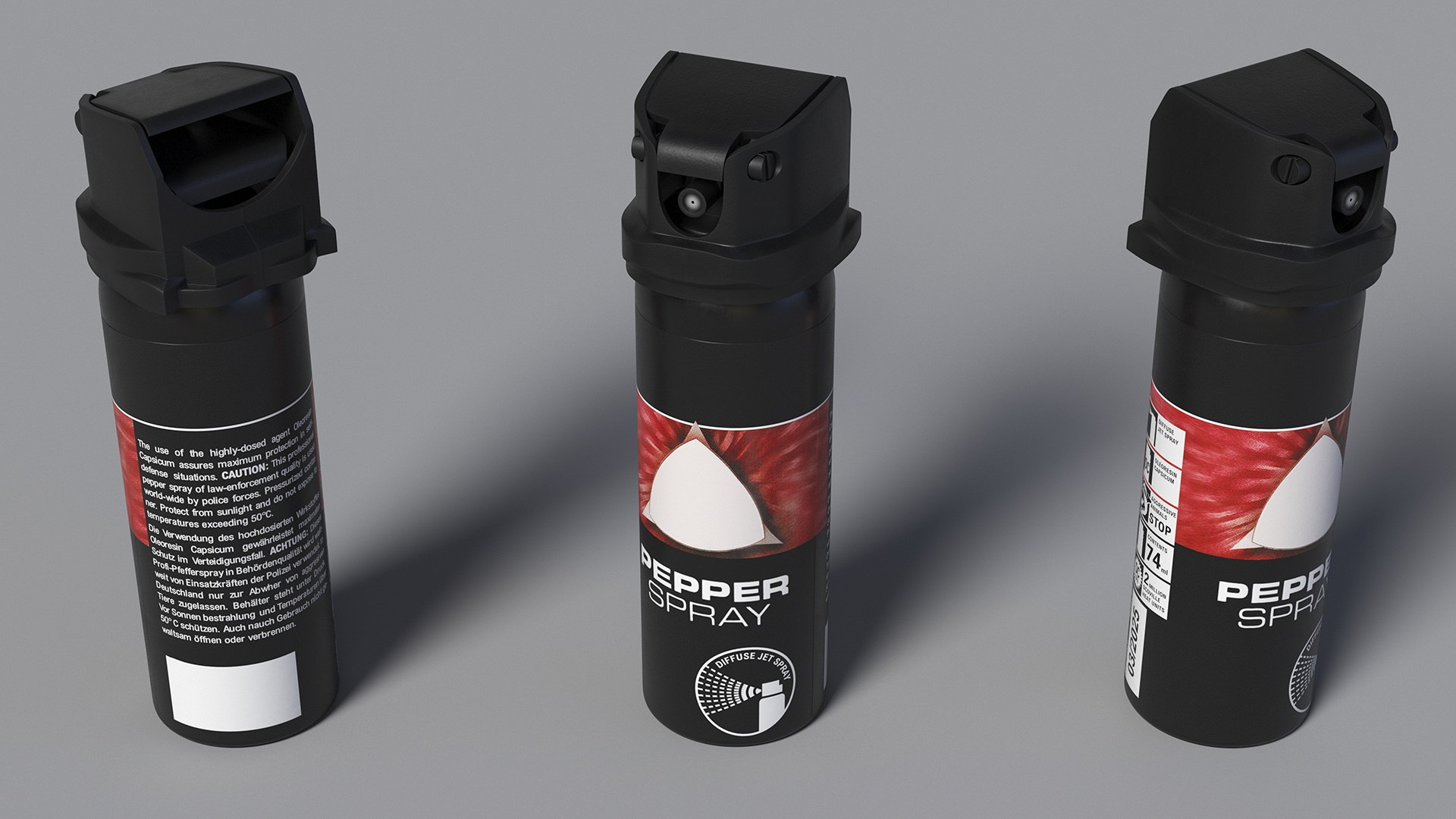 Self Defence Pepper Spray 3D model - TurboSquid 2164174