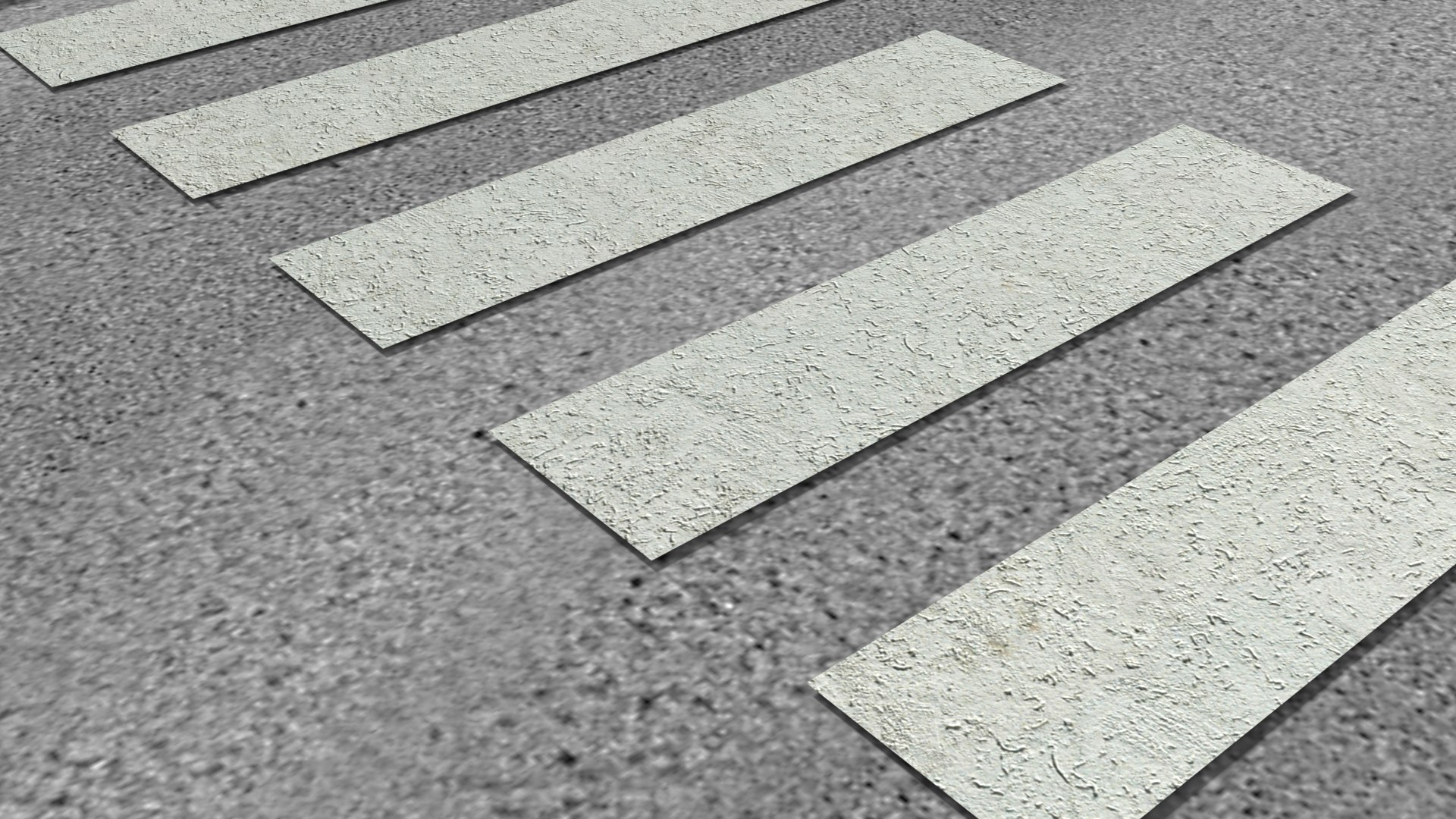 3d Model Of Lane 2 Road Intersections