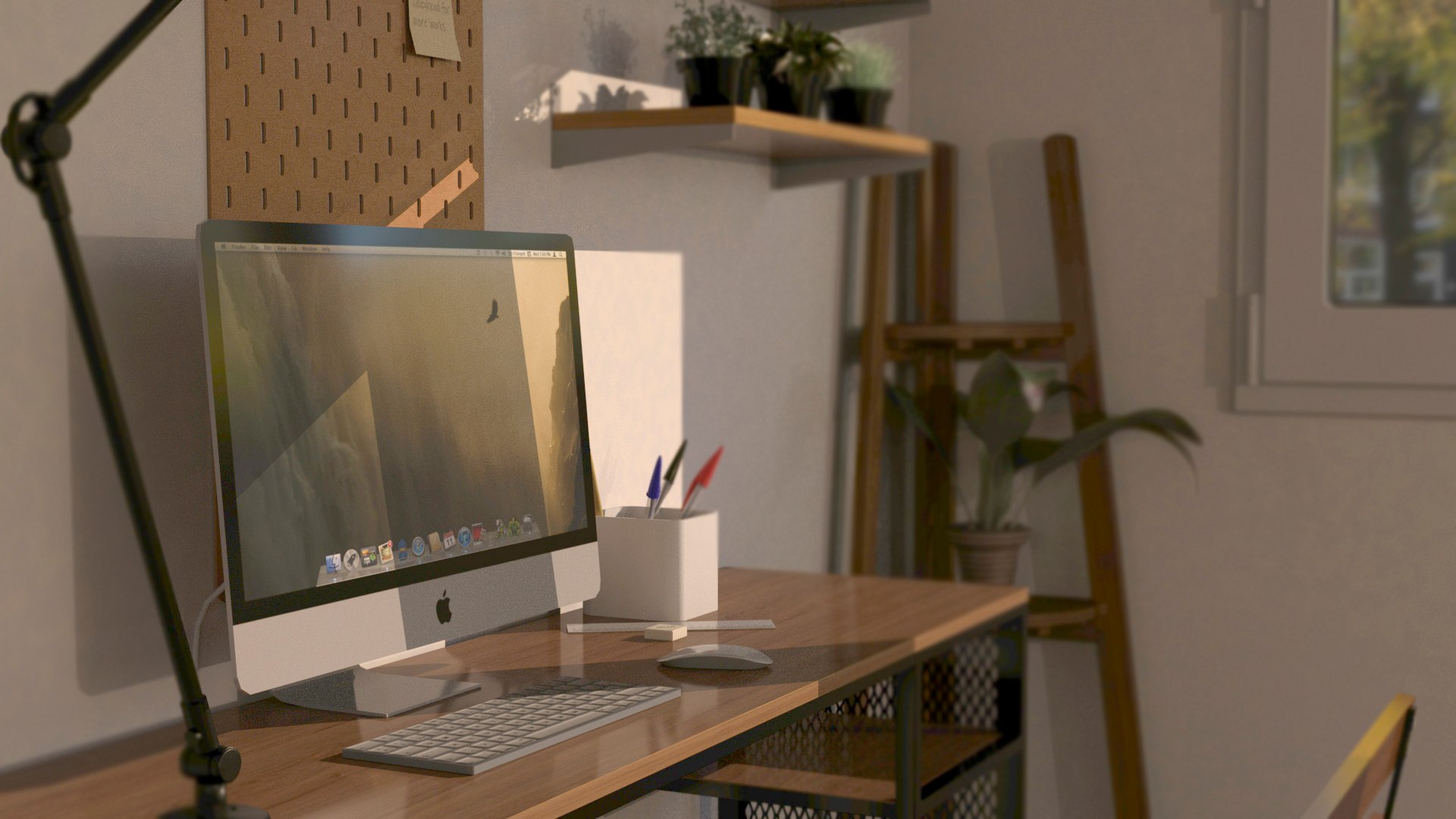 3D Room Lighting Desk Model - TurboSquid 1618625